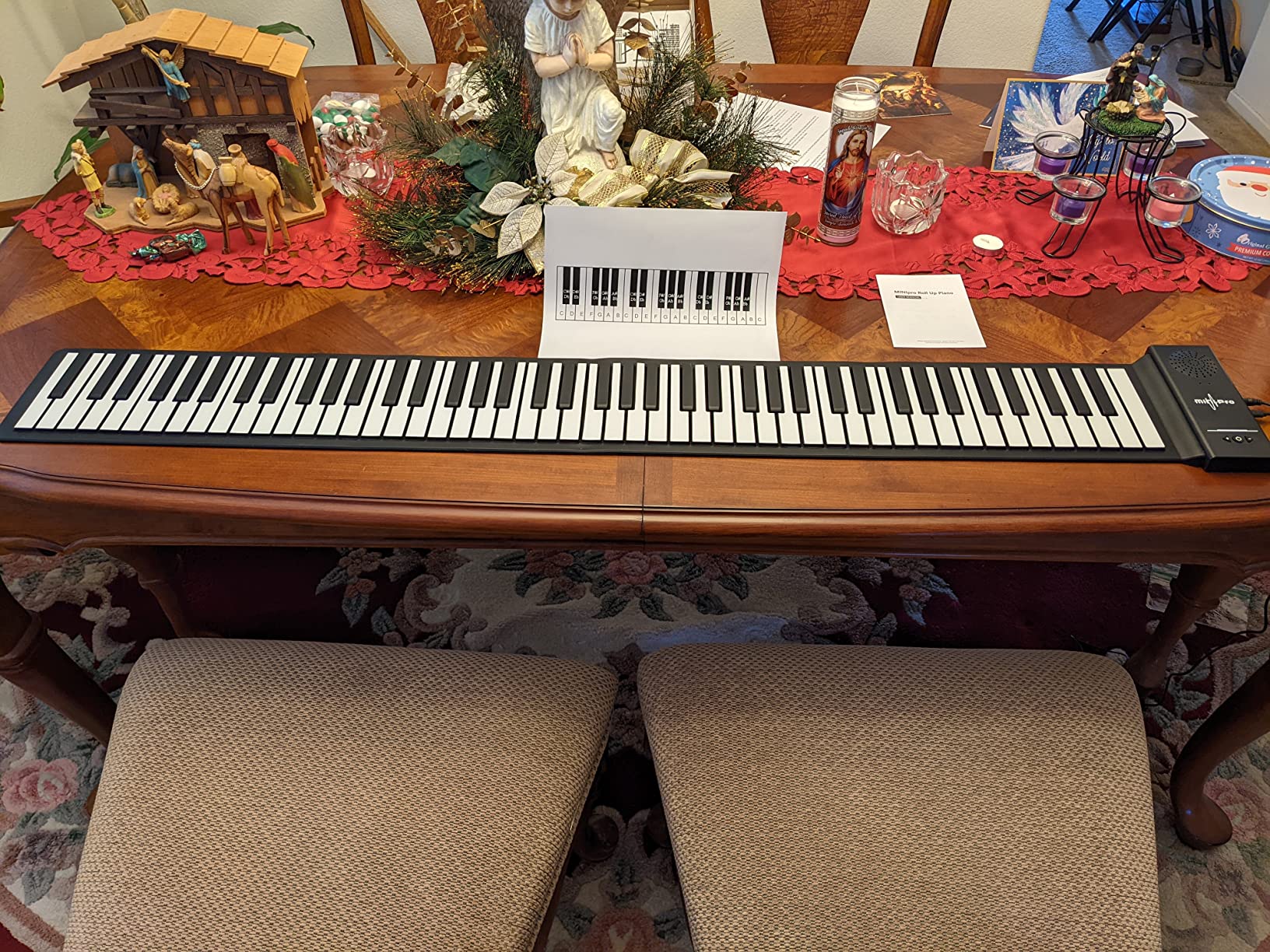 $11/mo - Finance MAGICON 88 Key Roll up Piano Keyboard, pure piano ...