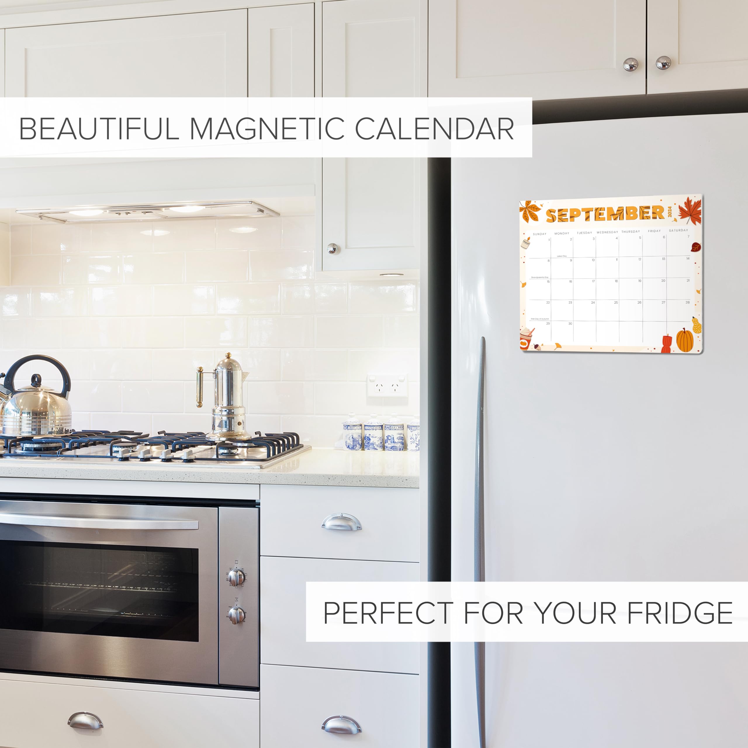 Snapklik.com : Beautiful 2024-2025 Magnetic Fridge Calendar - Runs From ...