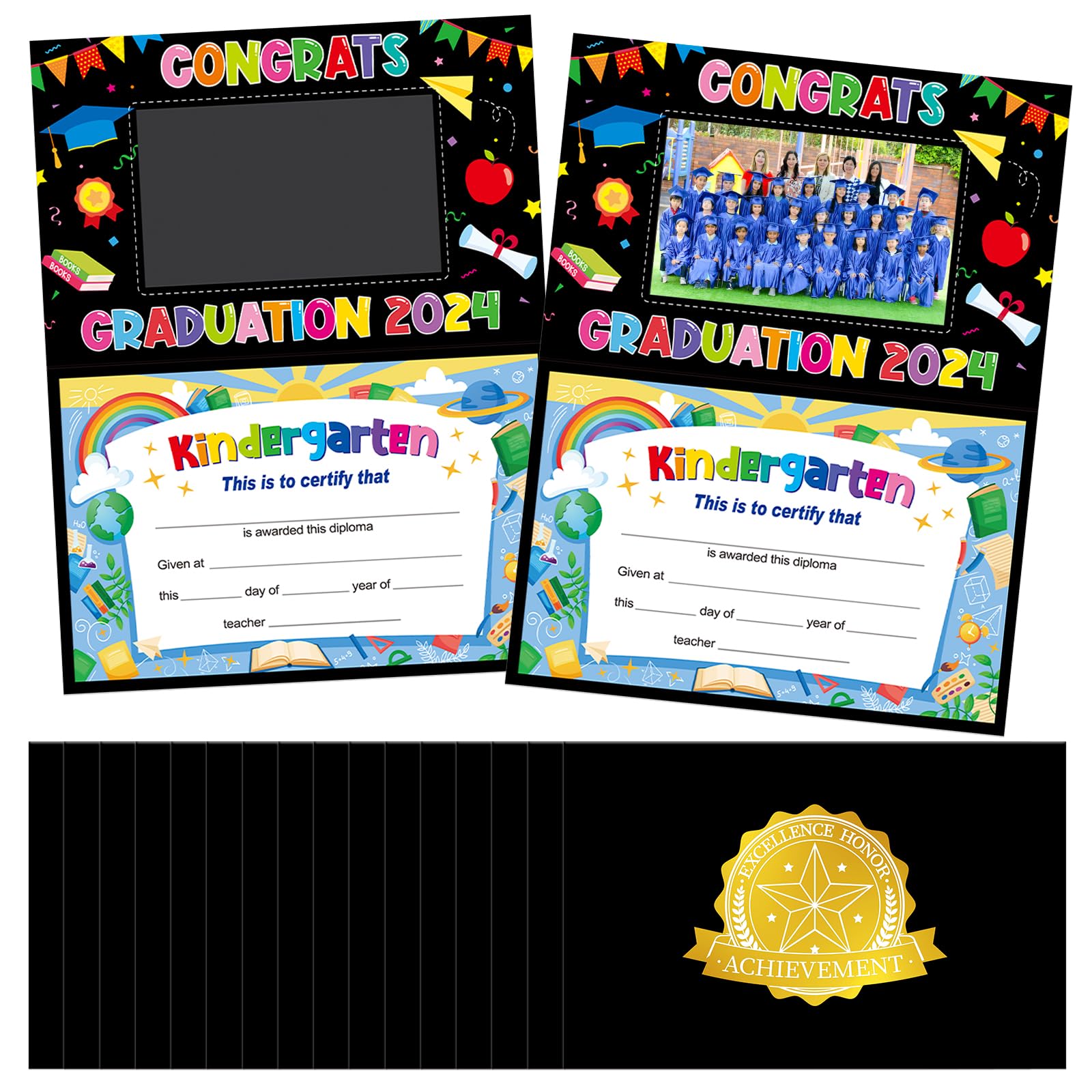 30 Pack Kindergarten Diplomas Certificates 2024 Kindergarten Graduation ...