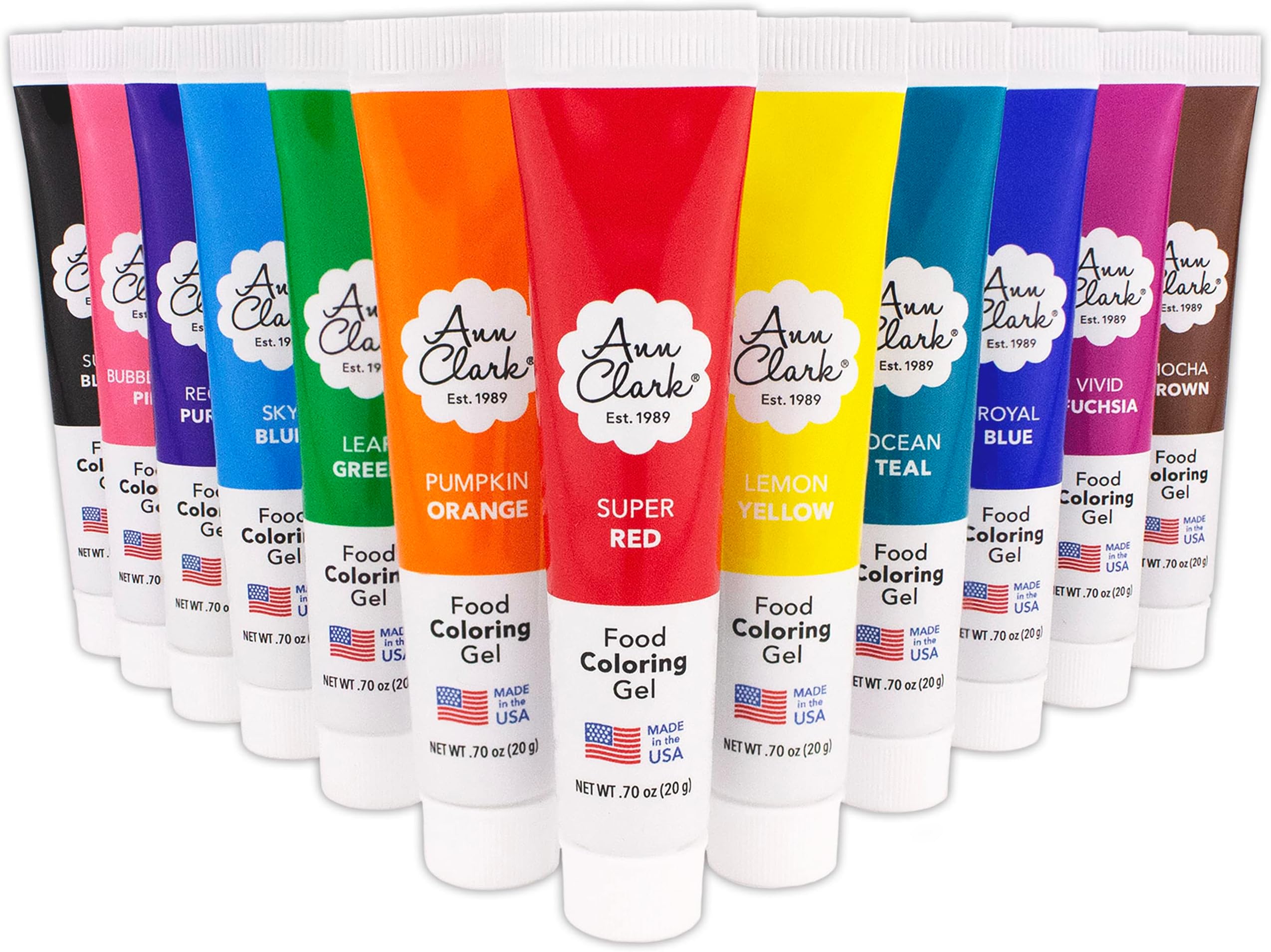 Amazon.com : Ann Clark Professional-Grade Gel Food Coloring Made in USA ...