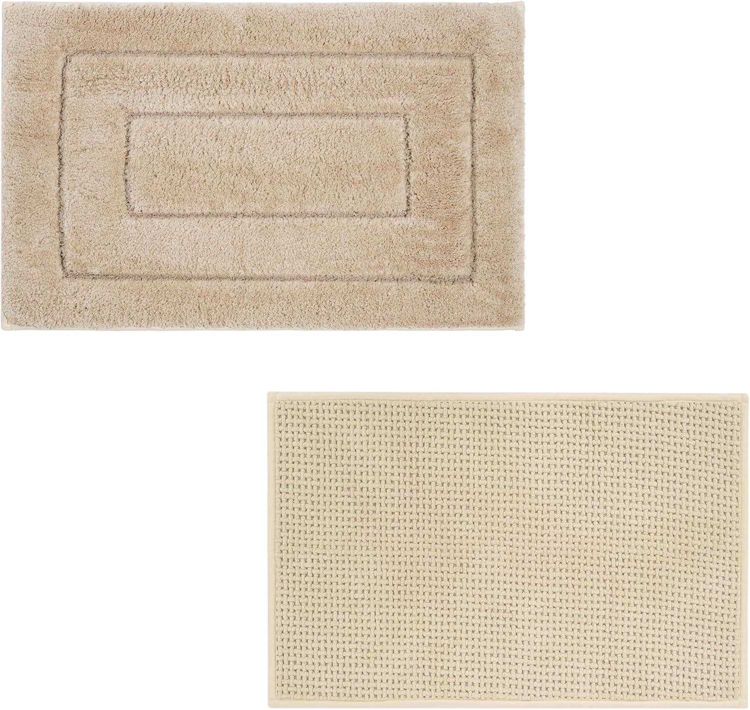 Amazon.com: GRANNY SAYS Khaki Bath Mat Set of 2, Microfiber Bath Rug ...