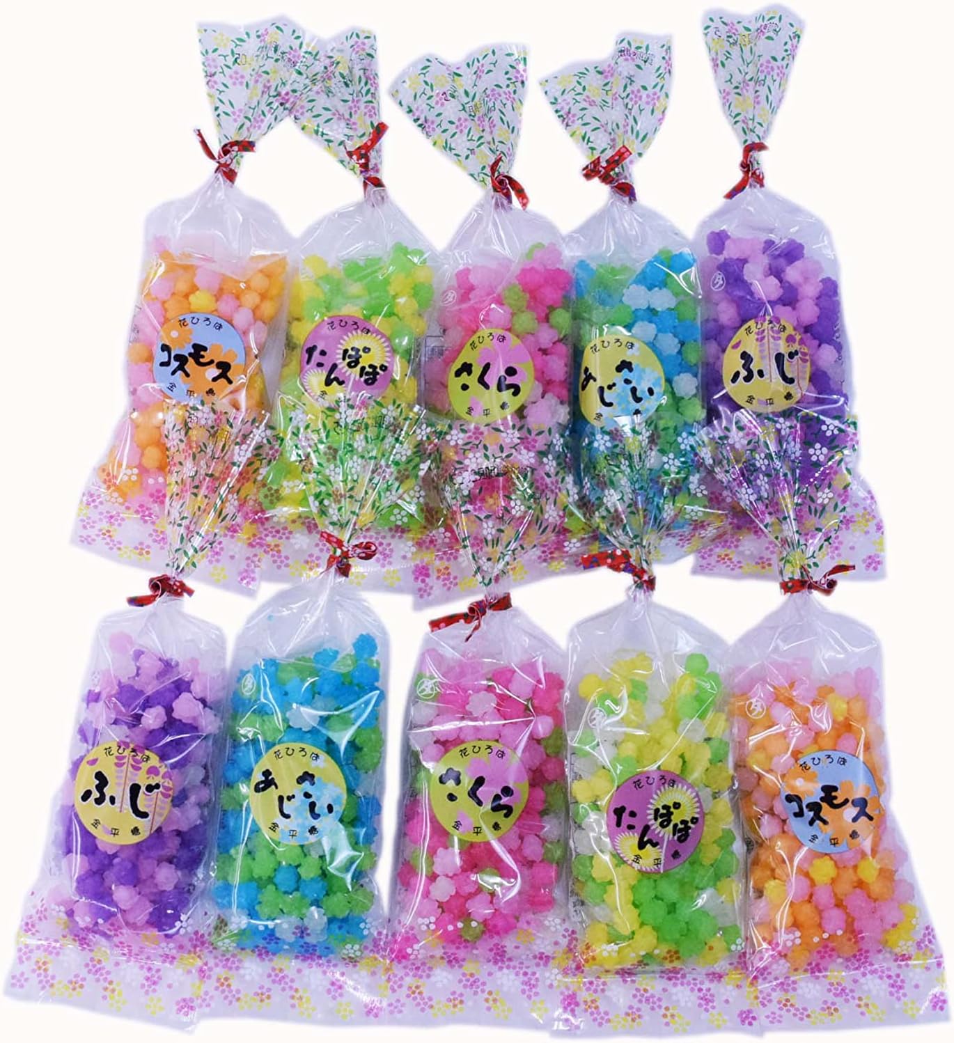 MARUTA Konpeito Japanese Traditional Cute Sugar Candy "Hanahiroba ...