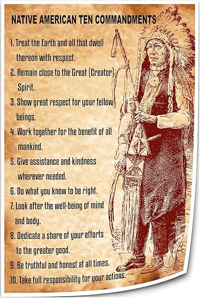 Amazon.com: Yonsibing Native American Wall Art Prints Indian Ten ...