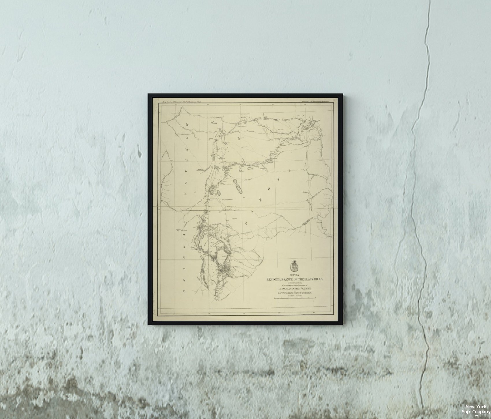 1874 Map Of Washington D C Map Of A Reconnaissance | Desertcart INDIA