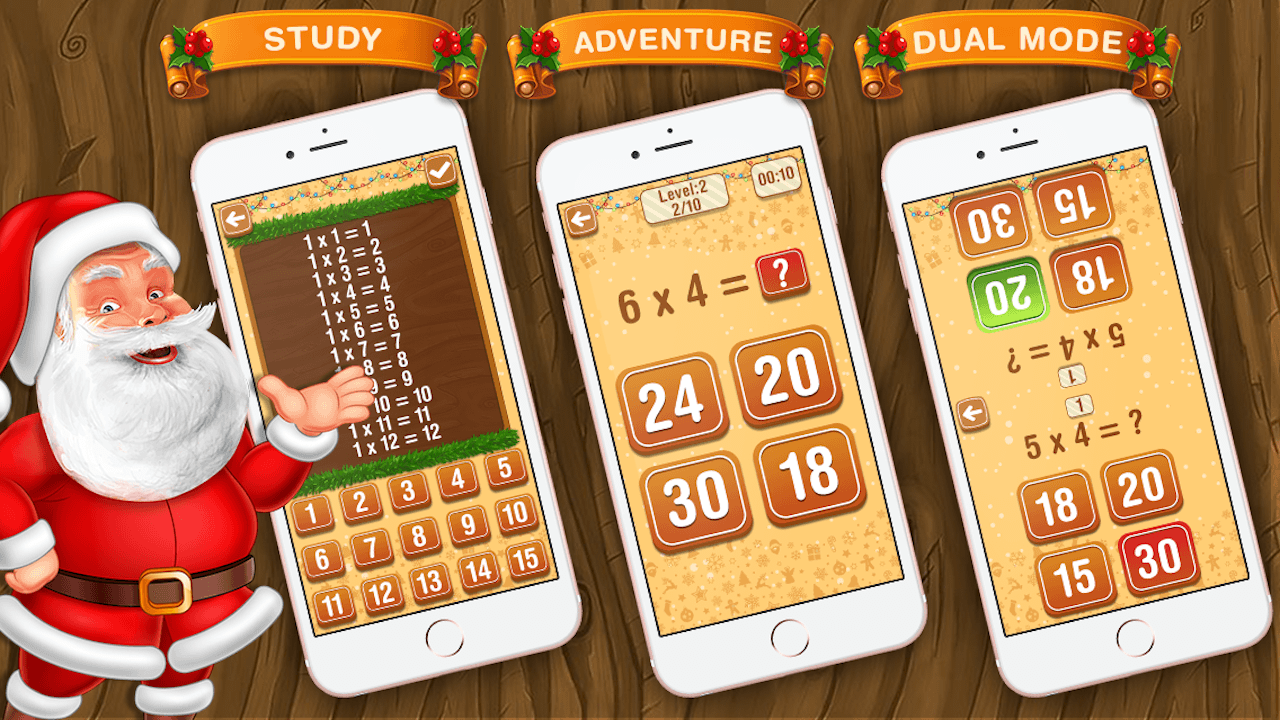 Learn Multiplication Table - Christmas Math Game - App on Amazon Appstore