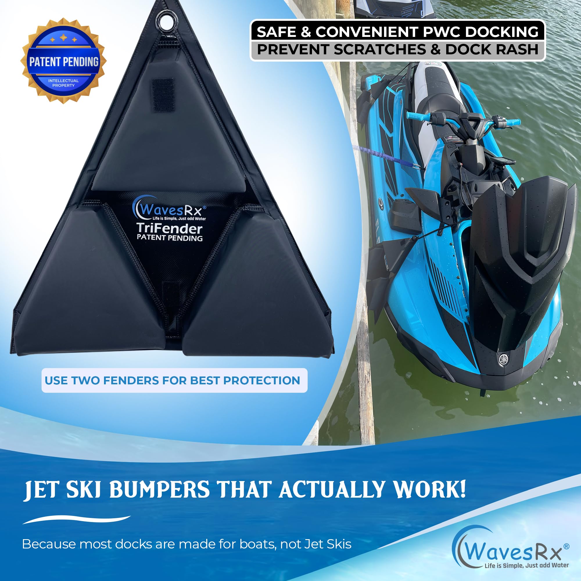 Snapklik.com : WavesRx PWC Fender Bumper For Safe Jet Ski Docking ...
