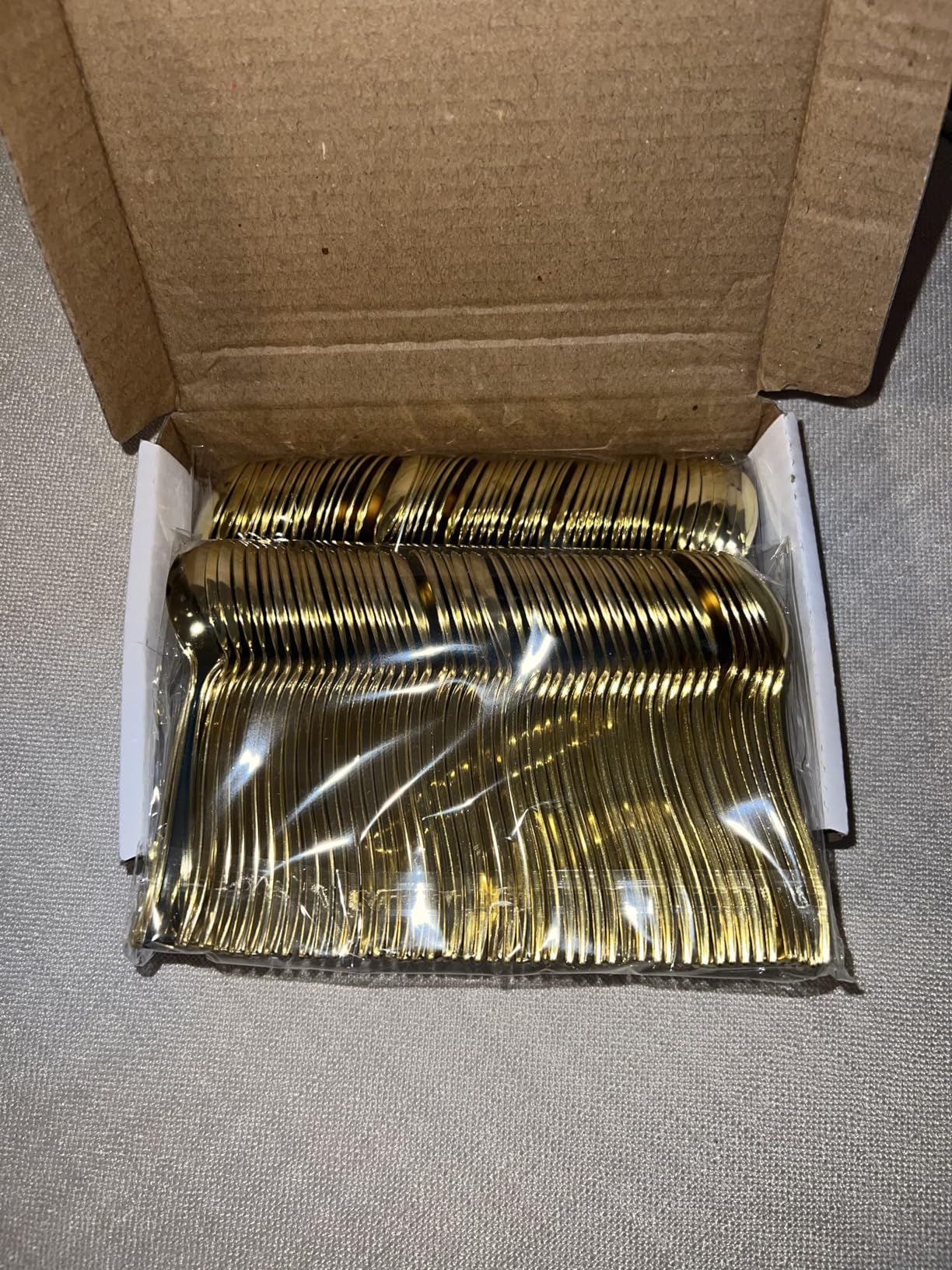 Amazon.com: Qeirudu 4 Inch Gold Plastic Mini Spoons, 100 Pack ...