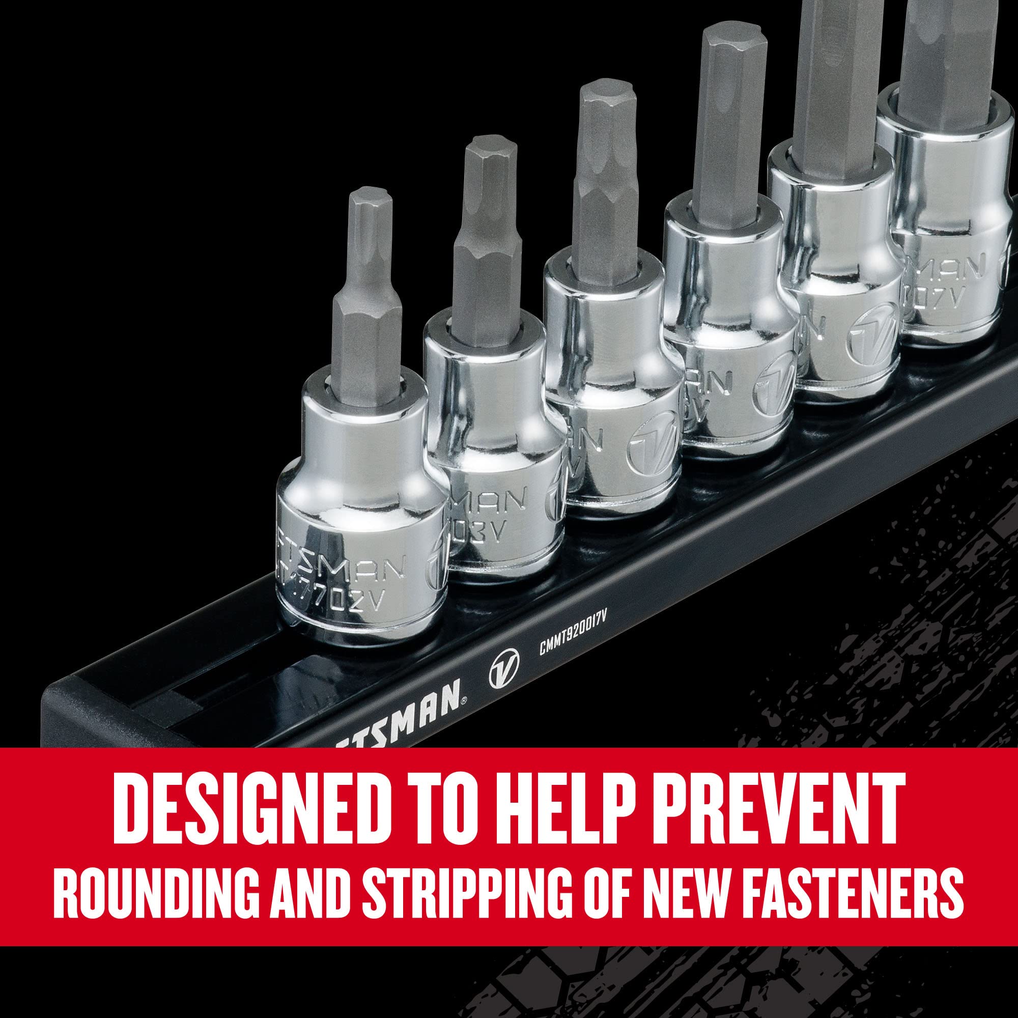 Snapklik.com : CRAFTSMAN V-SERIES Socket Set, Hex SAE, 3/8 Inch Drive ...