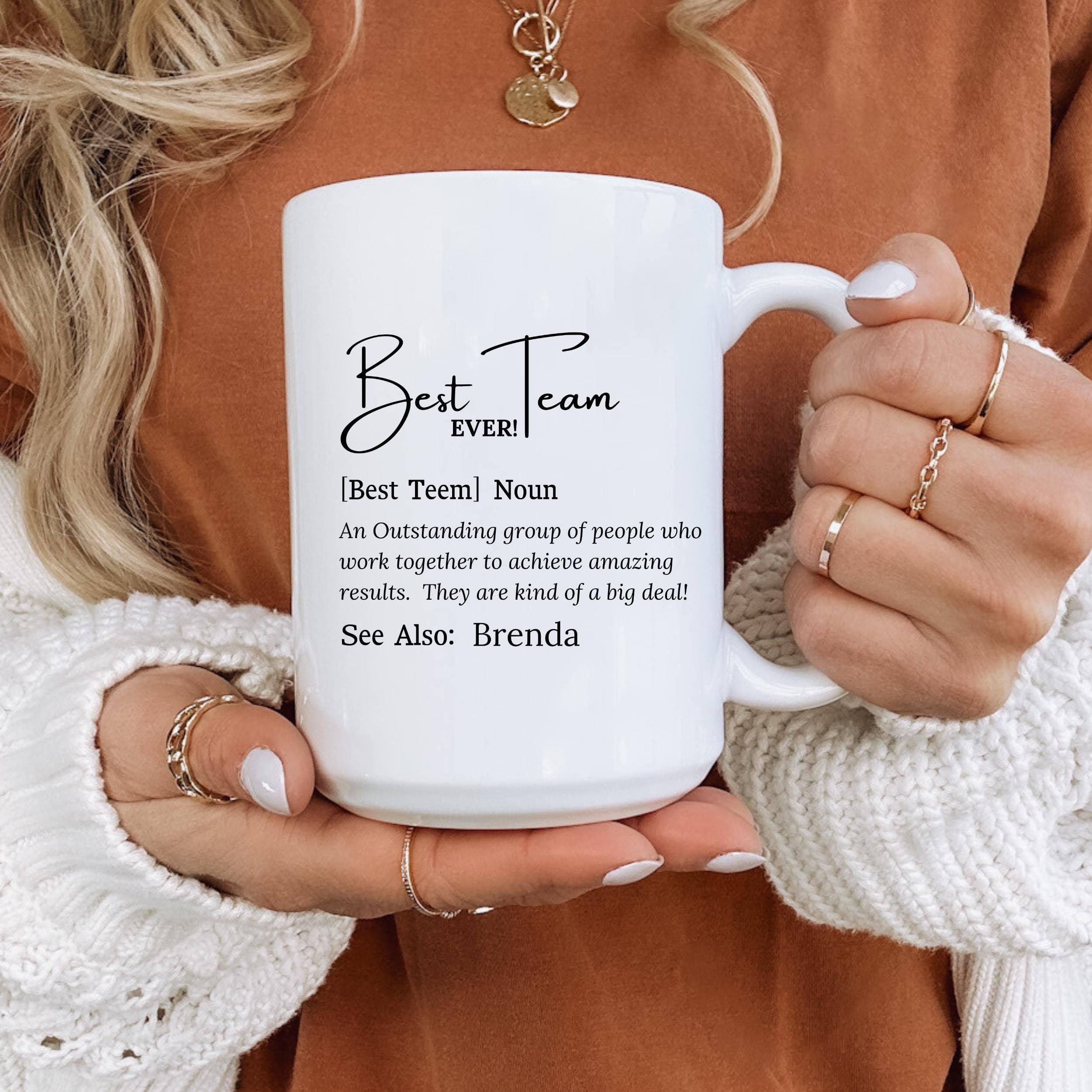 Amazon.com: Best Team Ever Mug Personalized Team Definition Mug ...