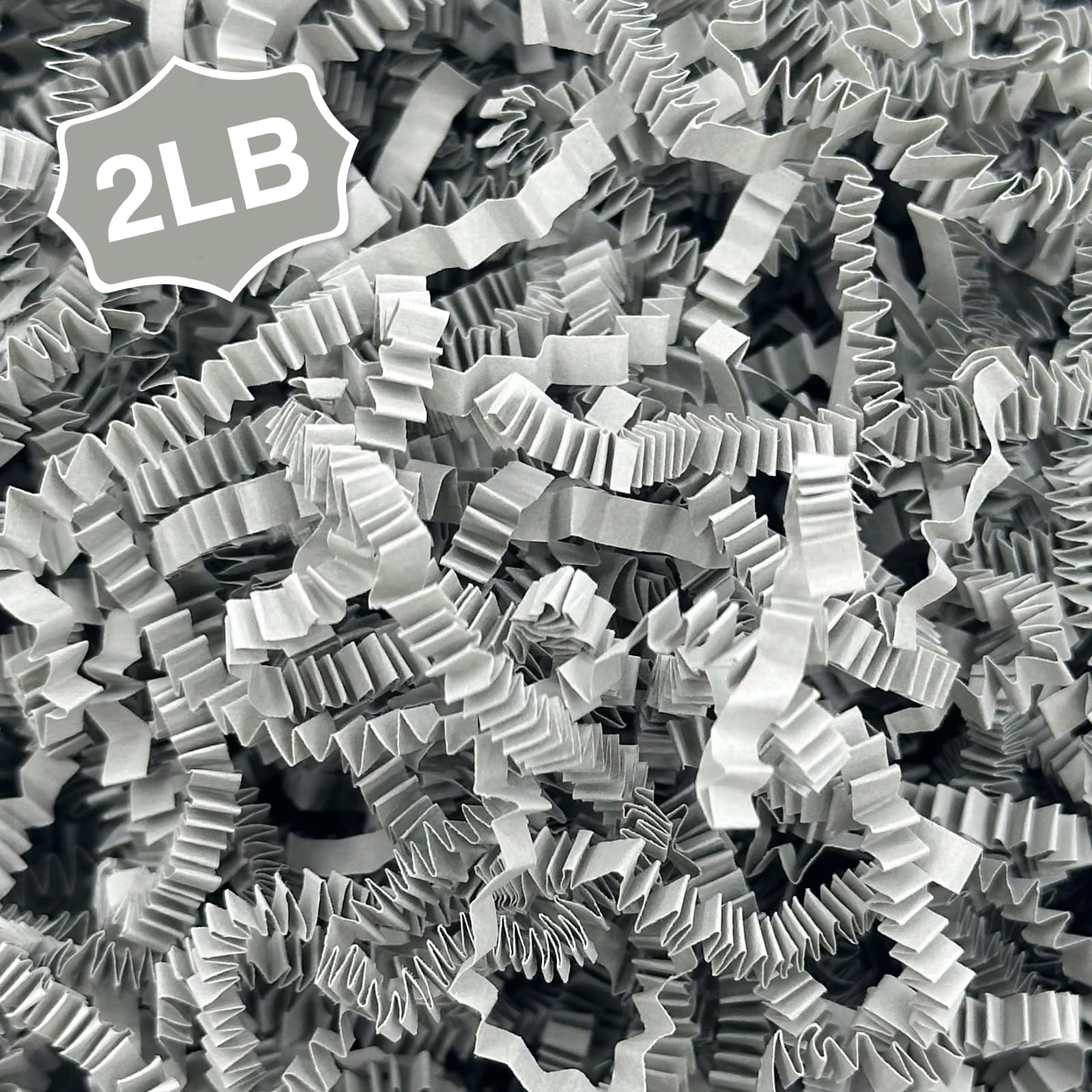 Gift Basket Stuffing 2 LB White Crinkle Paper Filler - & Box Filling ...