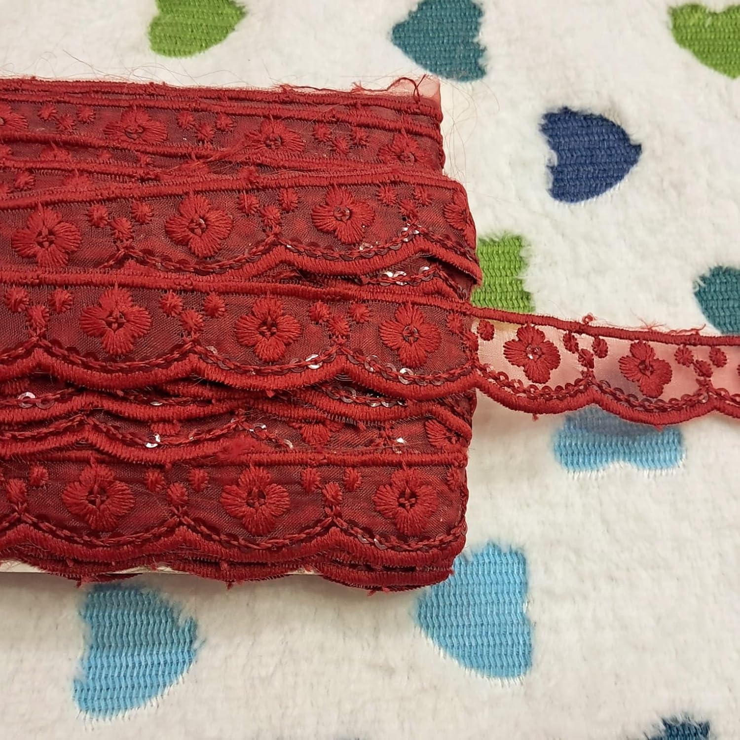 Organza Sitara Multi lace Length of 3 Meter with 1 inch in Size ...