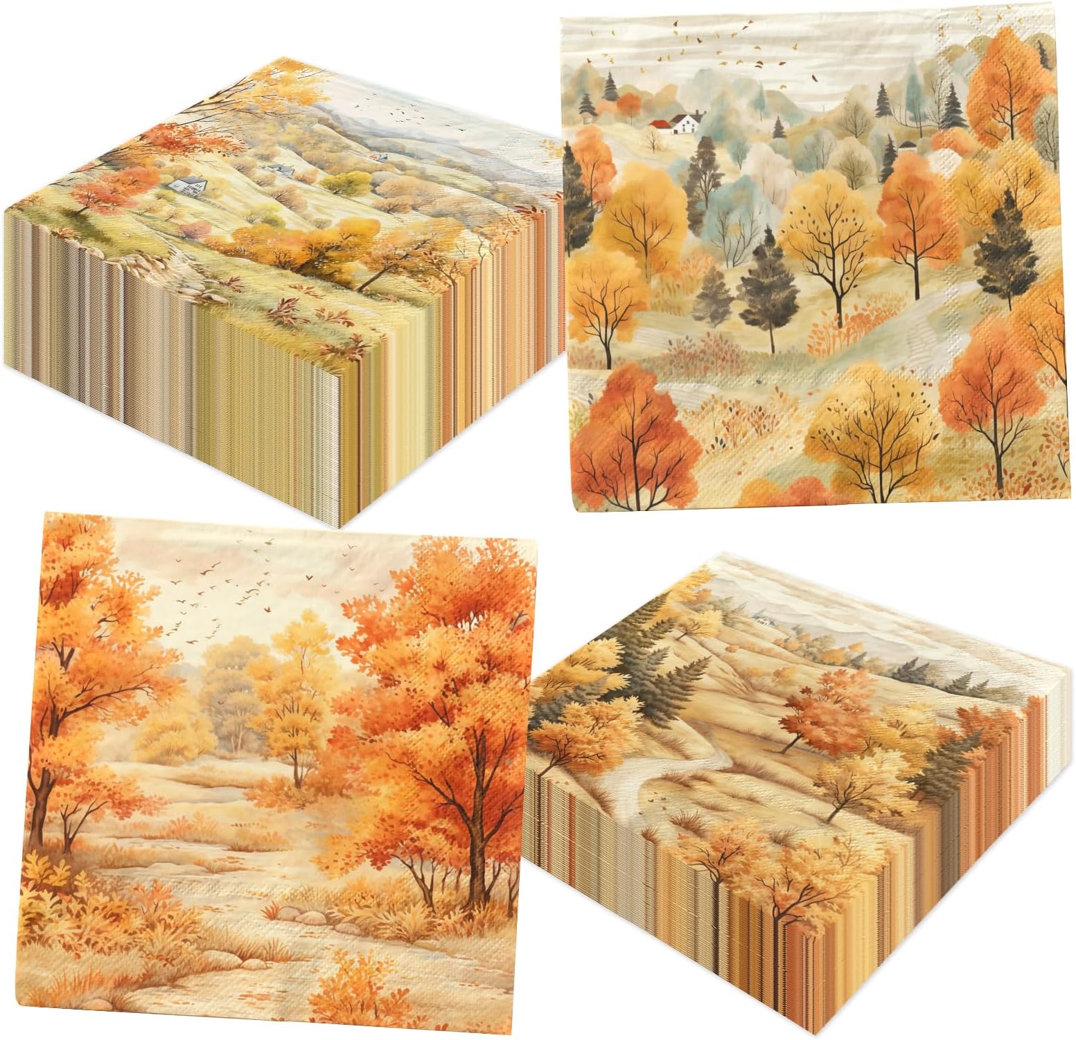 Amazon.com: 12 Styles Assorted Fall Napkins for Decoupage Variety Pack ...