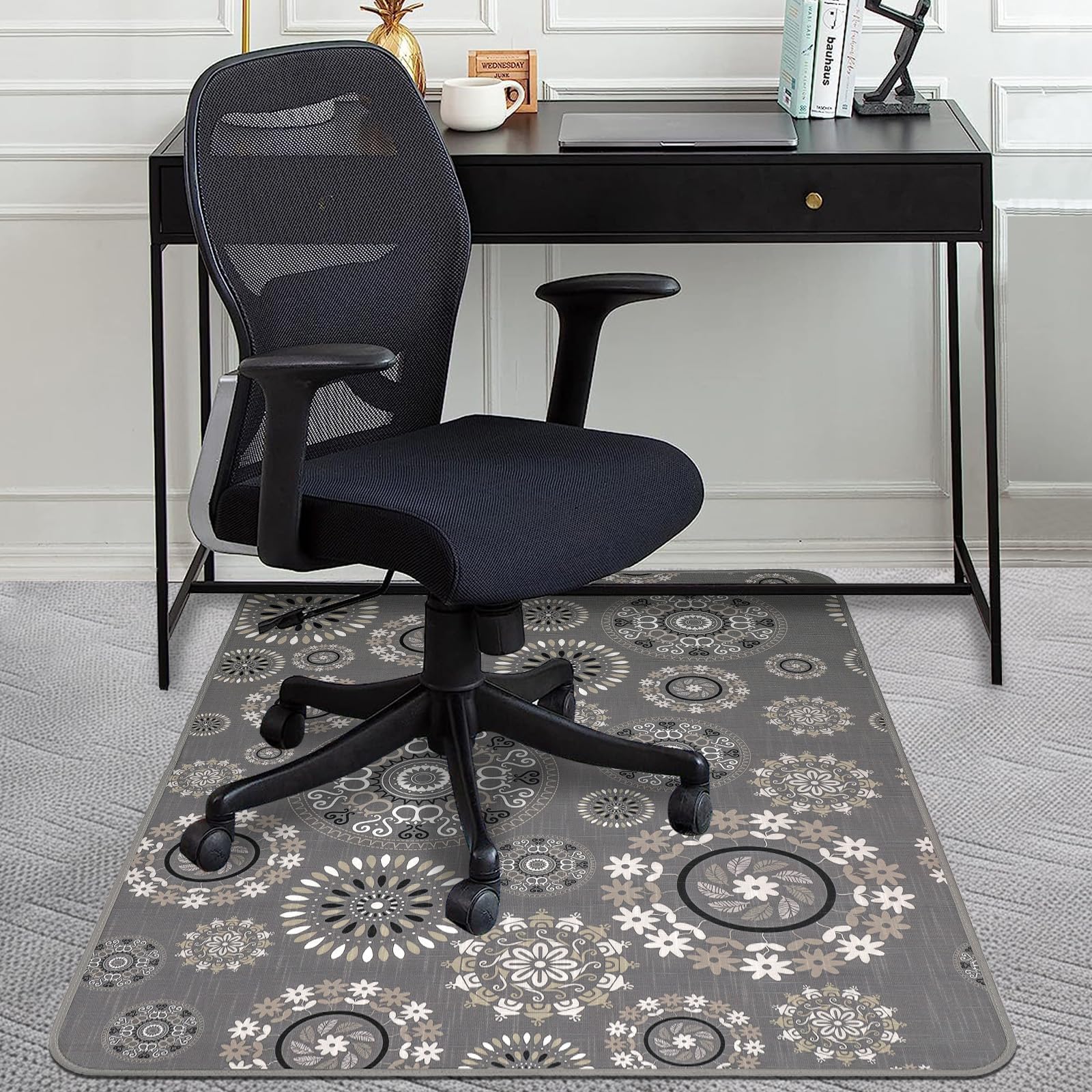 Amazon.com : Realspace® Designer Chair Mat, 36"W x 48"D, Blue/Ivory ...