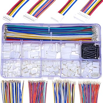 Amazon.com: Kidisoii JST Connector Kit 1.5mm Pitch JST-ZH 1.5 Male Female Connector with Premium ...