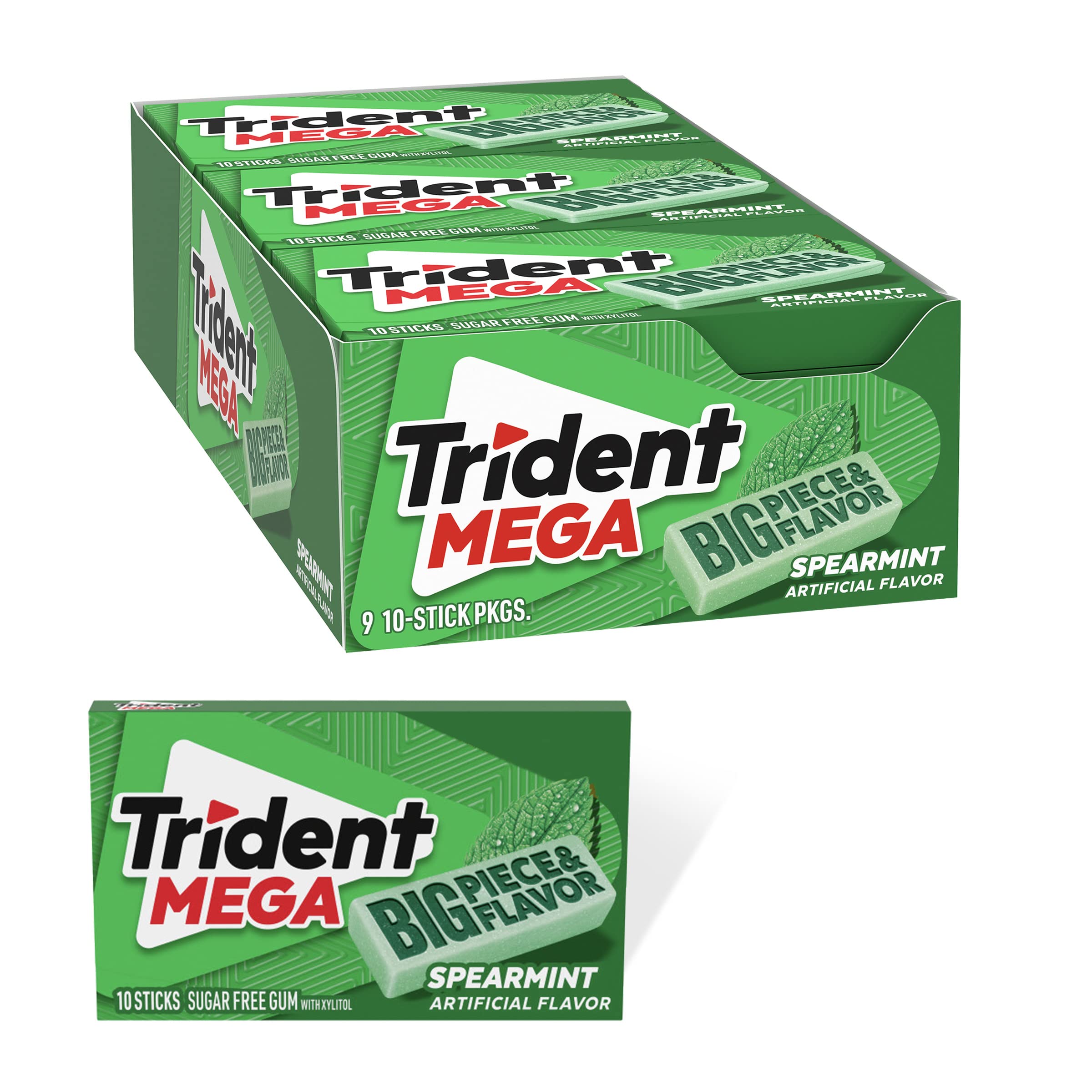 Chicle Trident Mega Spearmint...B09KYKD69N | Encarguelo.com
