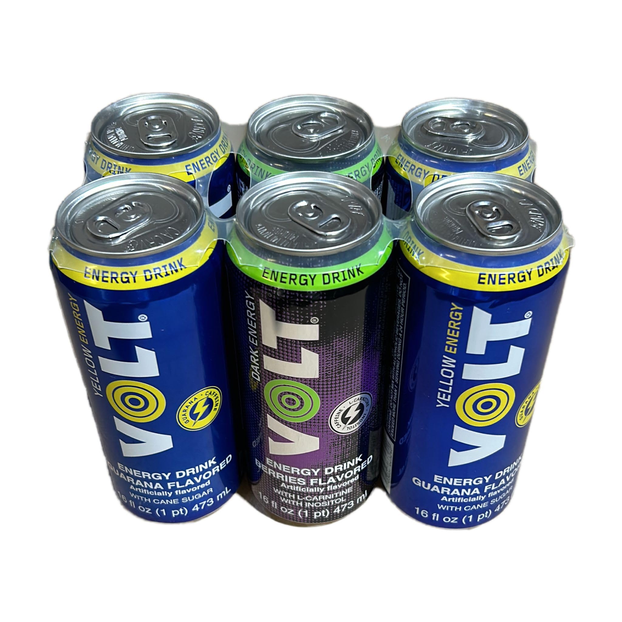 Amazon.com : VOLT Energy Drink Mixed Pack – 16 fl. oz. (6-Pack) – 4 ...