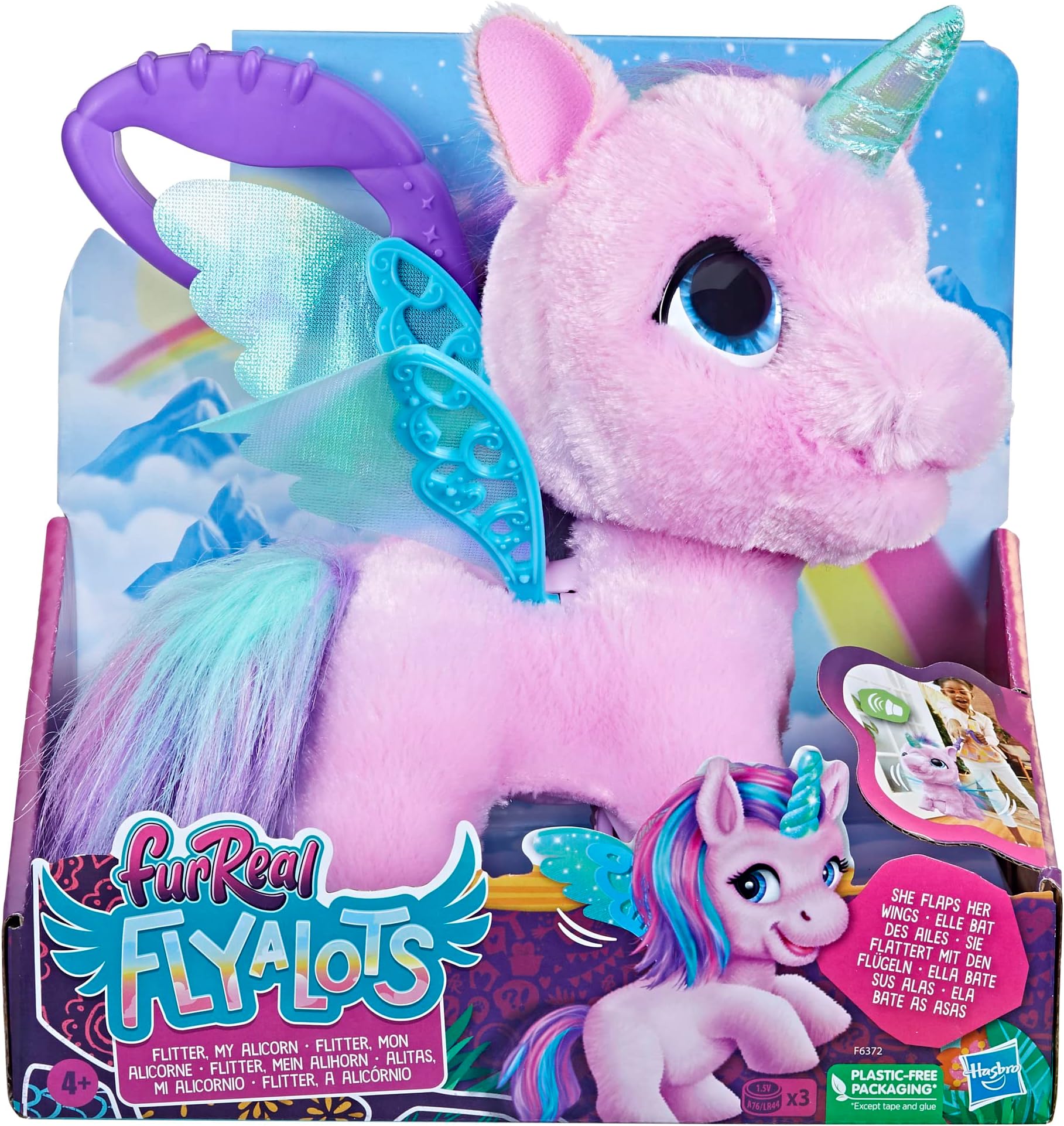 furReal Flyalots, Flitter, Mon alicorne, Peluche Interactive, Licorne ...