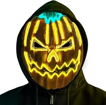 Amazon.com: ONEVIVE Halloween Purge Mask, Light up halloween Masks with ...