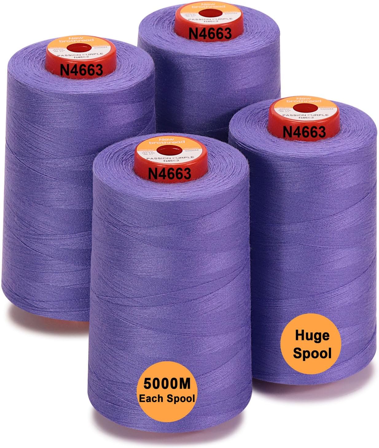 Amazon.com: New brothread - 30 Options - 4 Large Cones of 5500Y (5000M ...