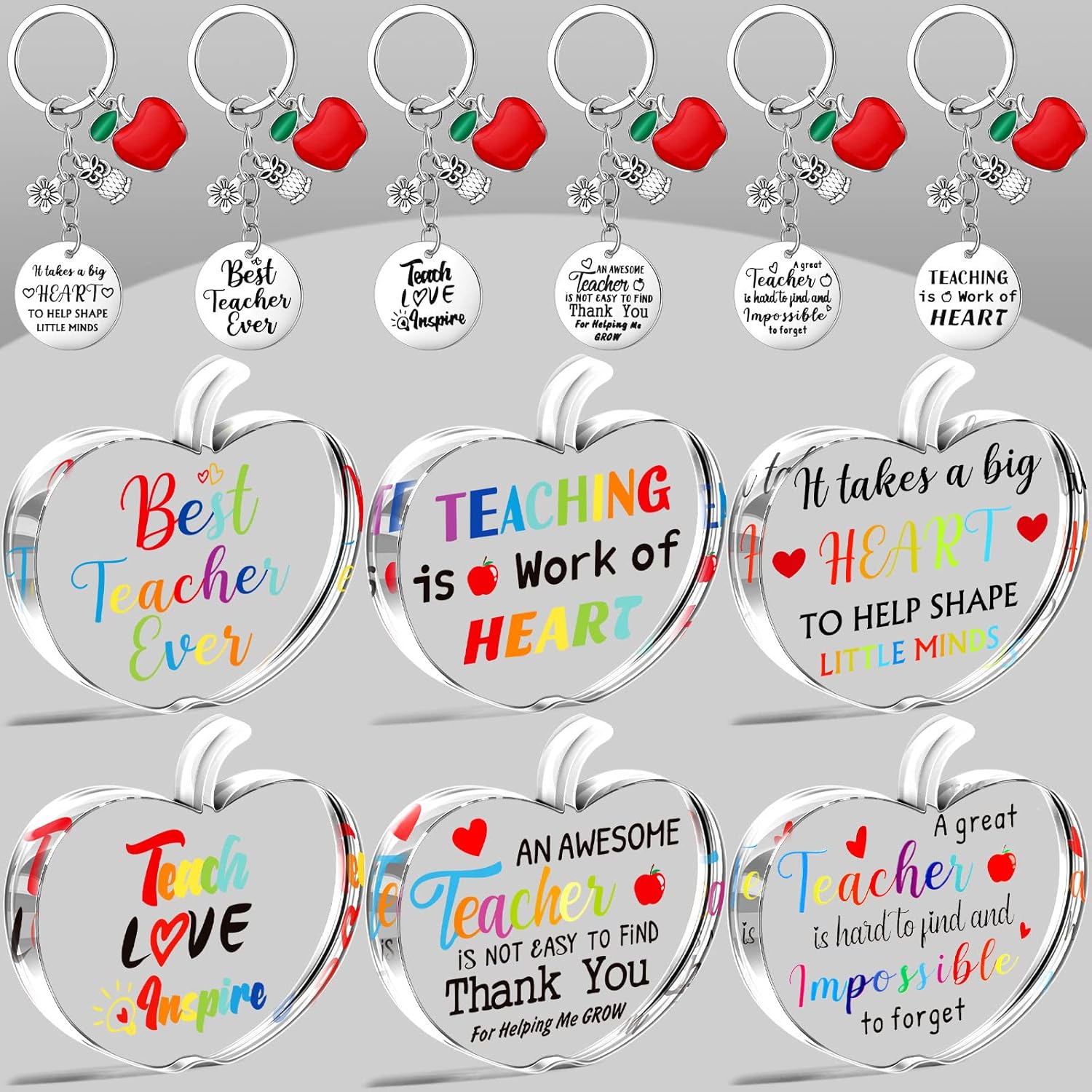 Amazon.com: Chunful 12 Pieces Teacher Appreciation Gifts Acrylic ...