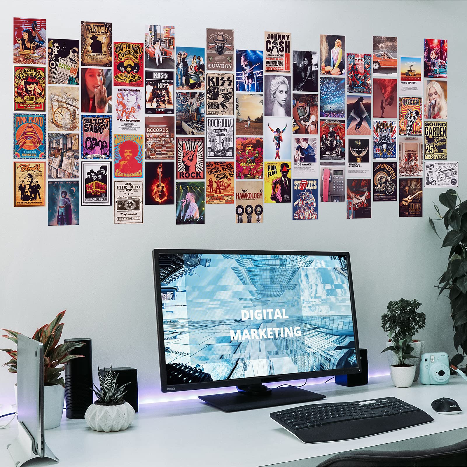 Buy Wall Collage Kit Aesthetic Pictures, Photo Collage Kit for Wall ...