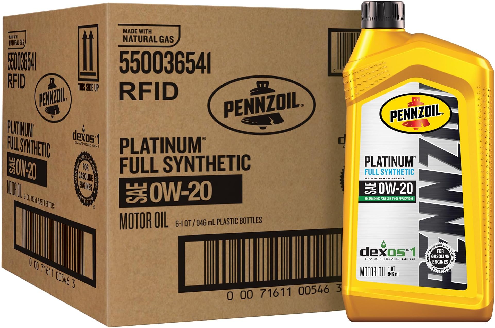 Pennzoil 0w-20 Platinum Full Synthetic Motor Oil