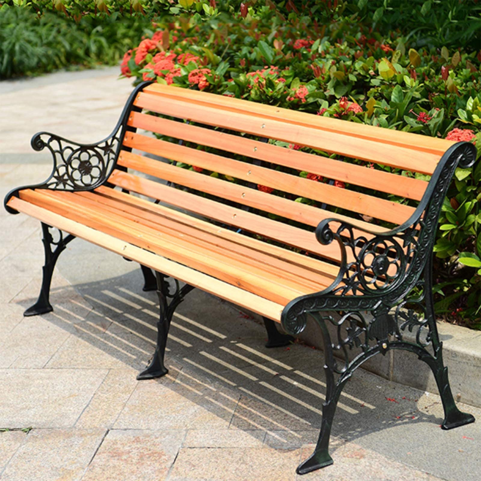 Buy Wooden Garden Bench Seat,Garden Bench Slats Outdoor Furniture 3 ...