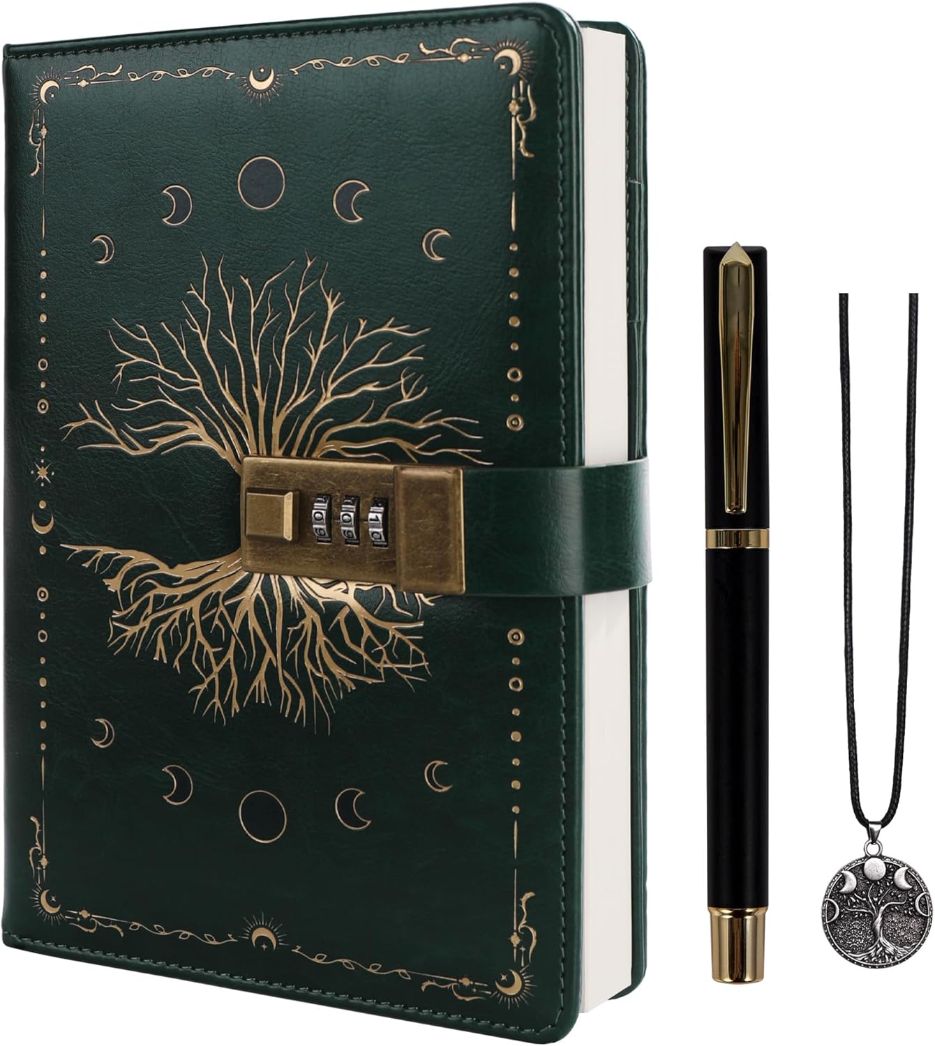TIEFOSSI Diary with Lock, Tree of Life Vintage Journal with Lock for ...
