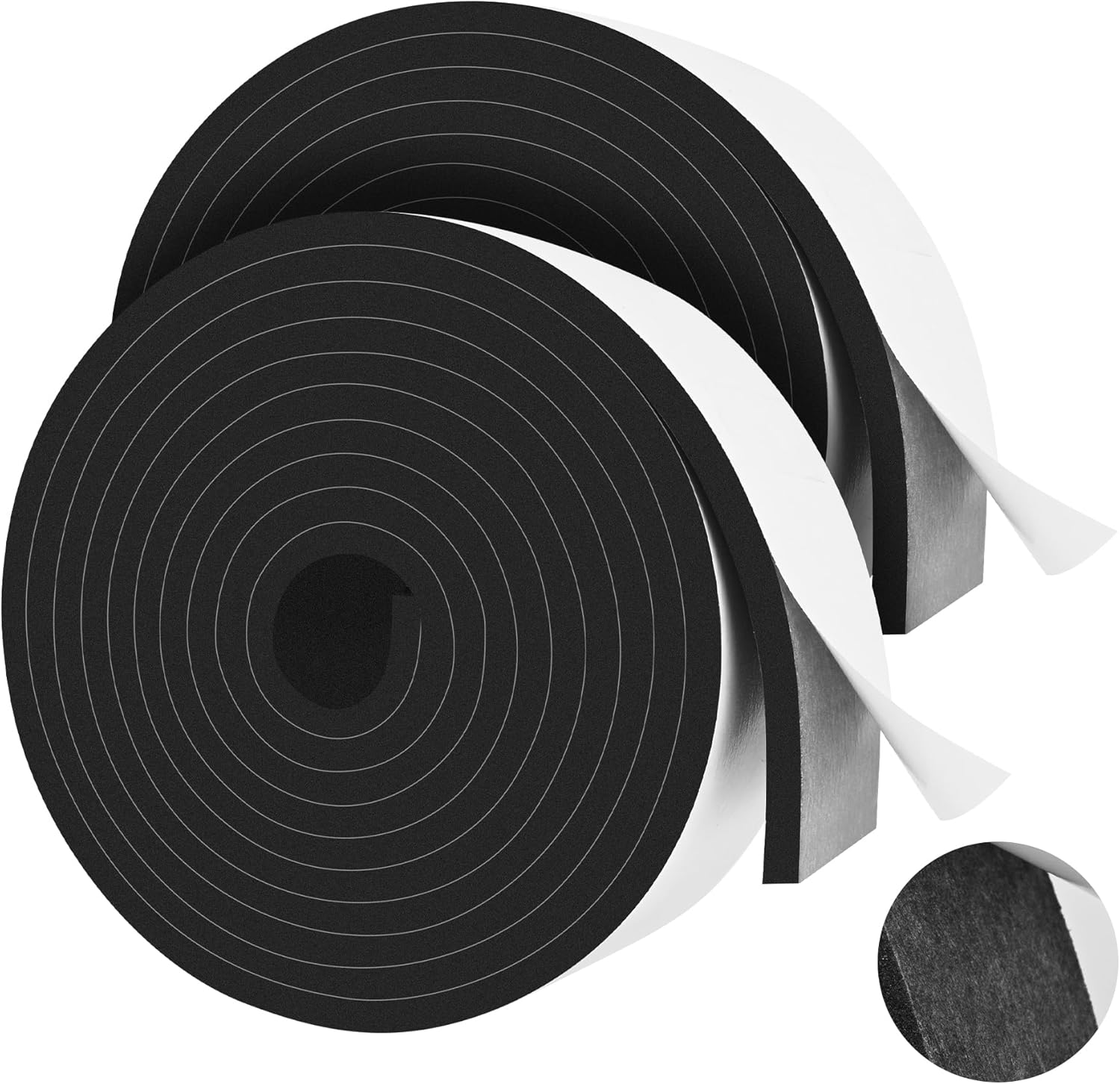 20Ft Foam Tapes Self Adhesive Foam Seal Strips 2In x 1/4In x 10Ft Each ...