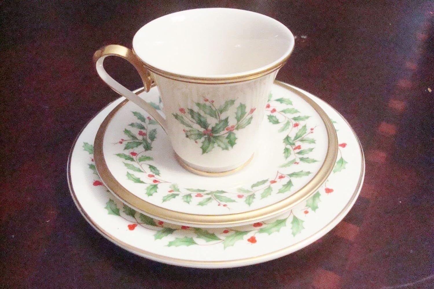 Amazon.com: Compatible with Lenox Holiday Pattern, Trio Coffee Cup ...