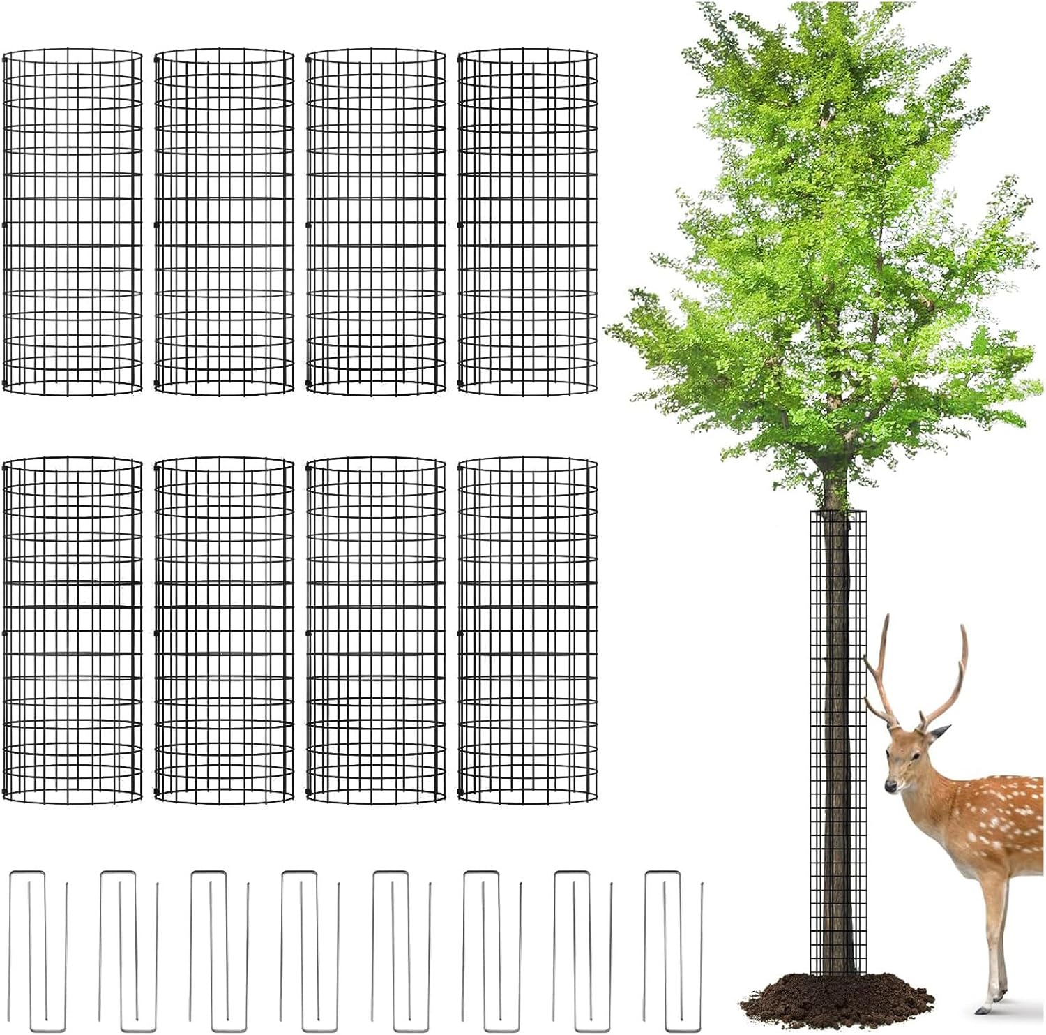 Amazon.com : 8 Pack Tree Trunk Protector Guards, Tree Trunk Protector ...