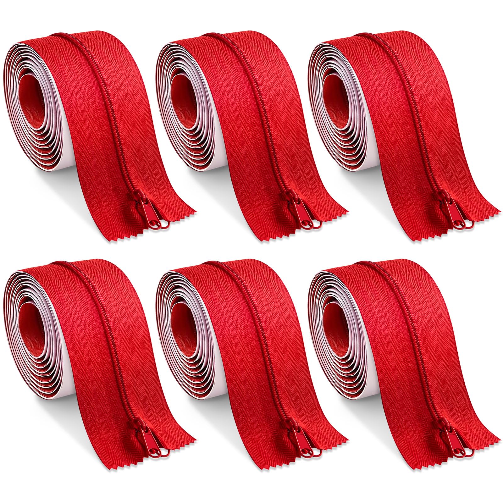 Amazon.com: 6 Rolls Heavy Duty Zipper for Dust Barriers, 7 ft x 3 Inch ...