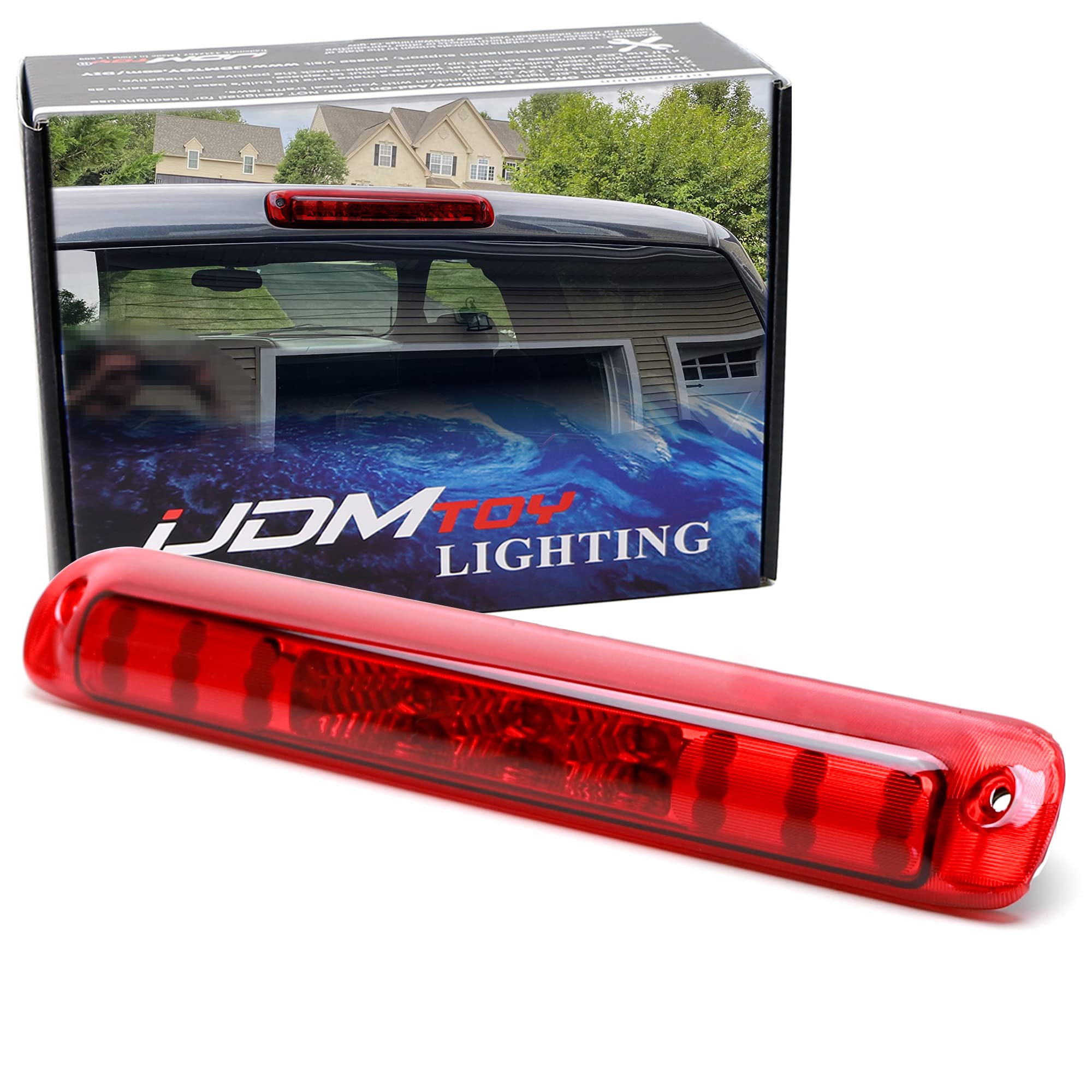 Amazon.com: iJDMTOY Full Red Lens Full LED High Mount Third Brake/Stop ...