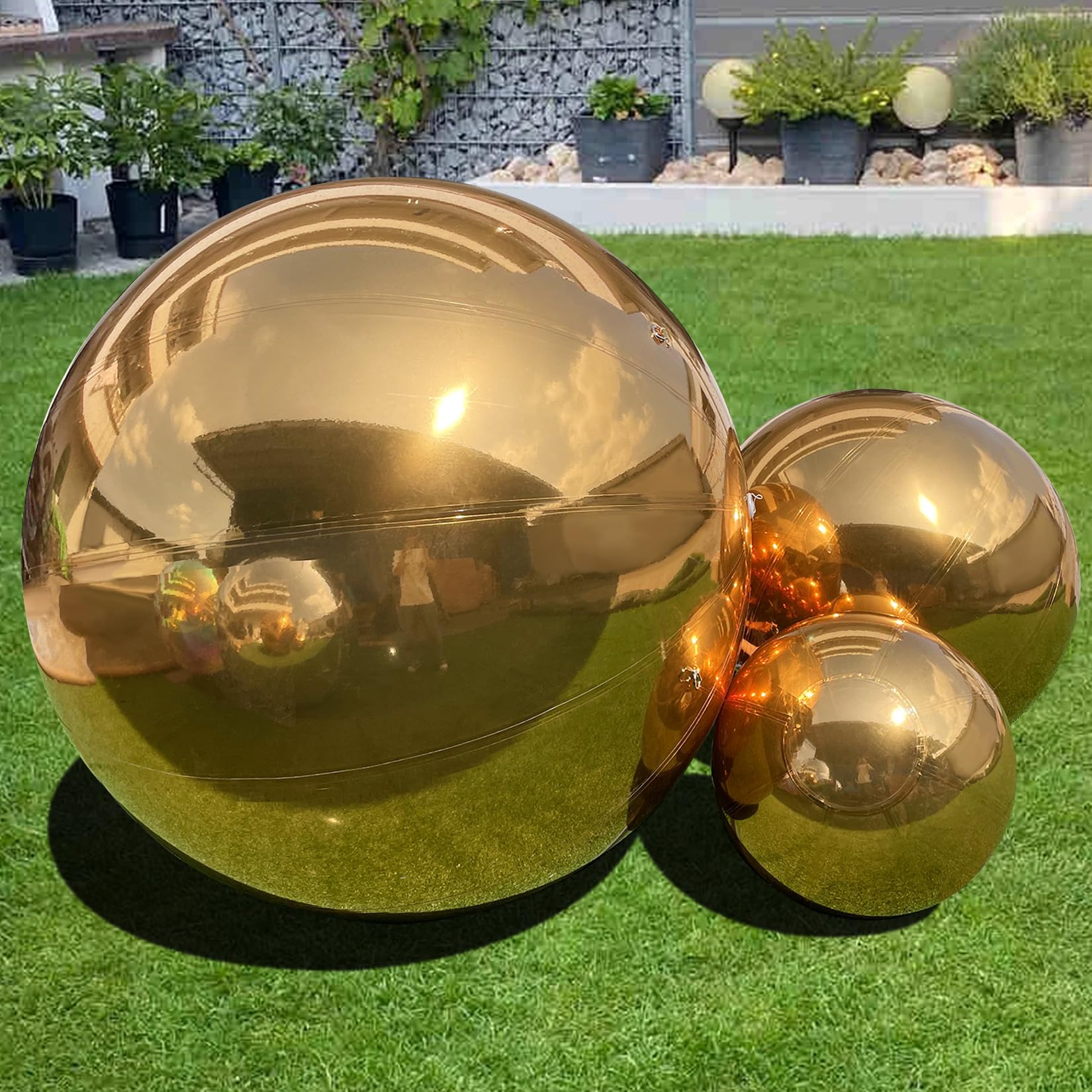 Amazon.com: 19.6in Inflatable Mirror Ball, Big Shiny Balls Inflatable ...