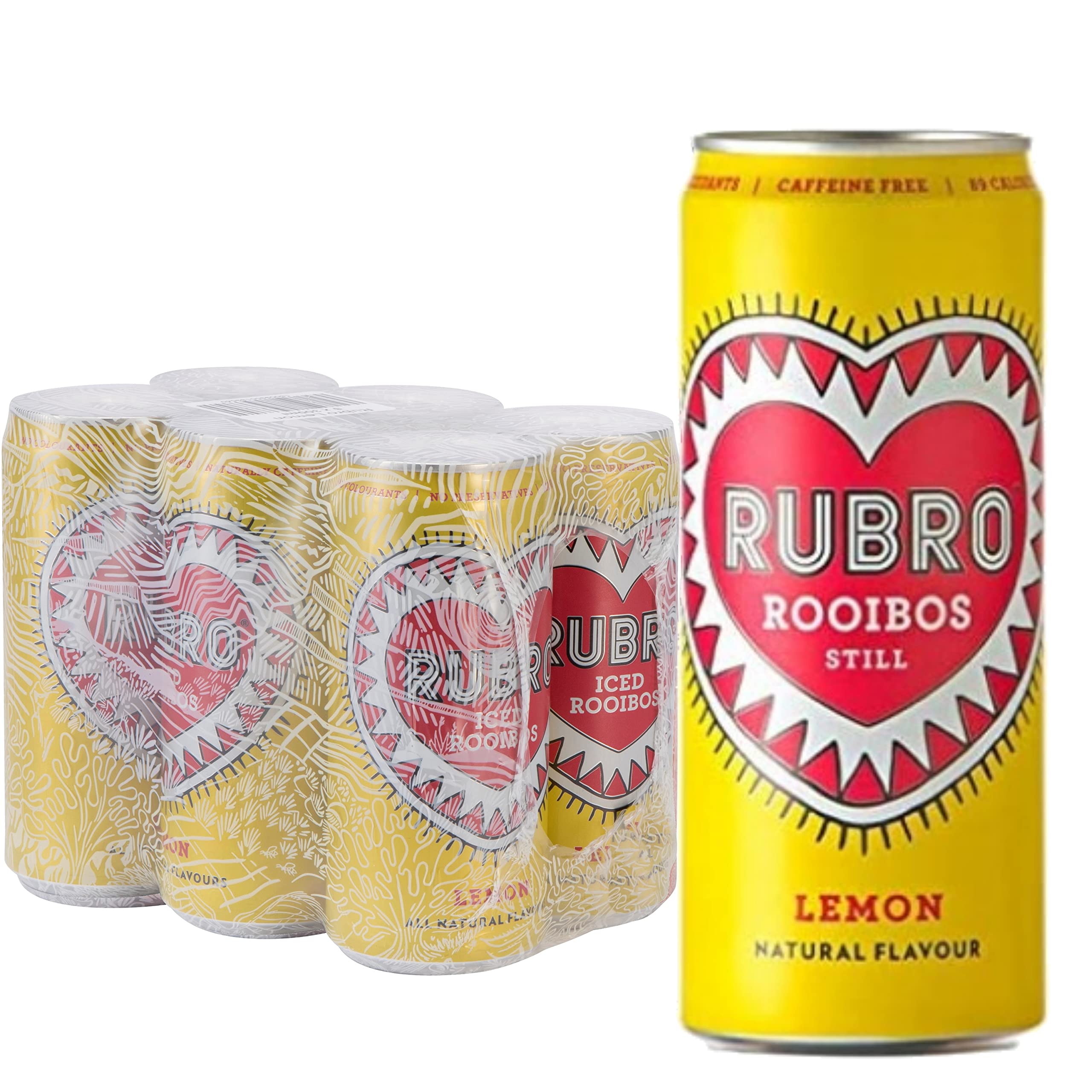 Rubro - Lemon Rooibos - 6 Can Multipack - 300ml - Still, Soft Drink ...