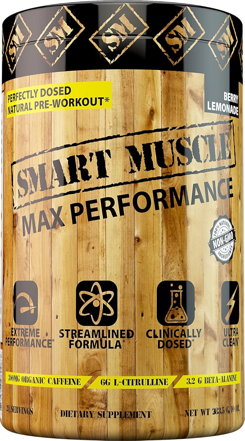 Amazon.com: Smart Muscle 3-in-1 Natural Performance AMP - Ultra Clean ...