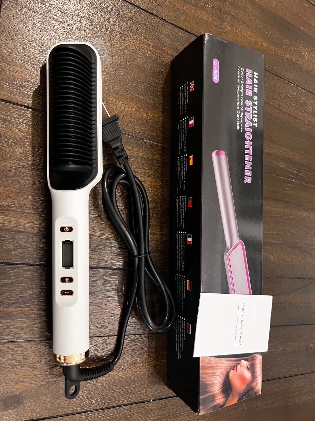 Amazon.com : Hair Straightener Brush, Enhanced Flat Iron Hair ...