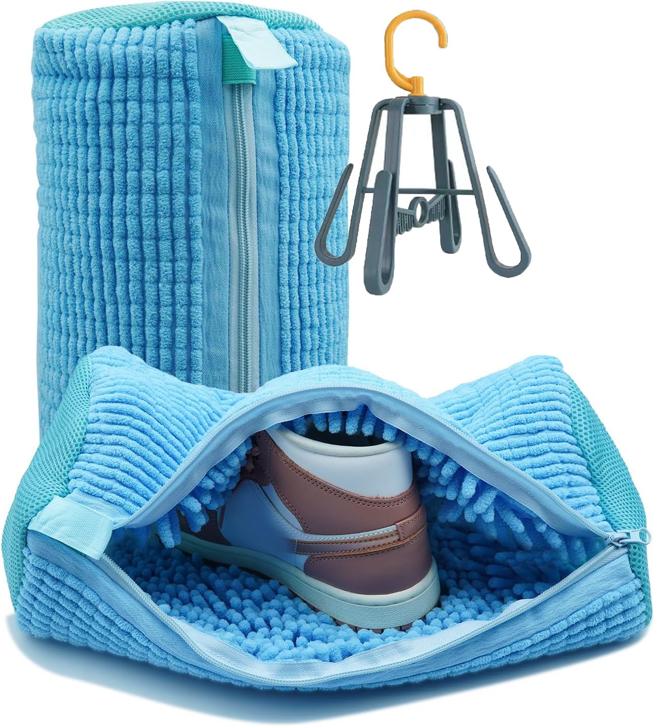 Amazon.com: 2 pack Shoe washing machine bag with hanger, laundry shoe ...