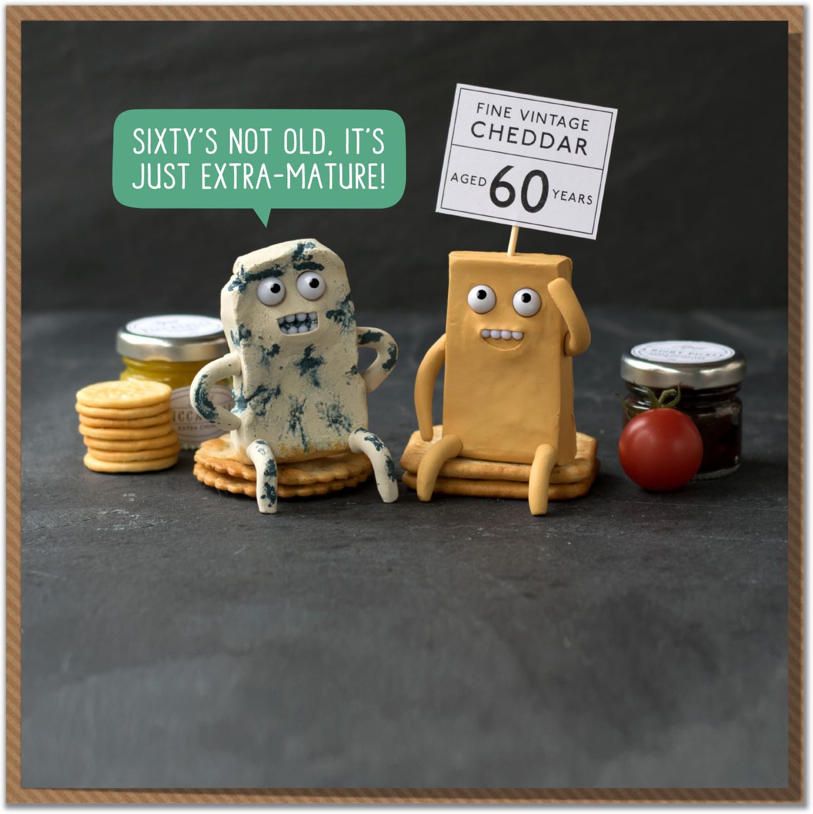 Sixty's Not Old, It's Just Extra Mature! Funny Cheesy 60th Birthday ...