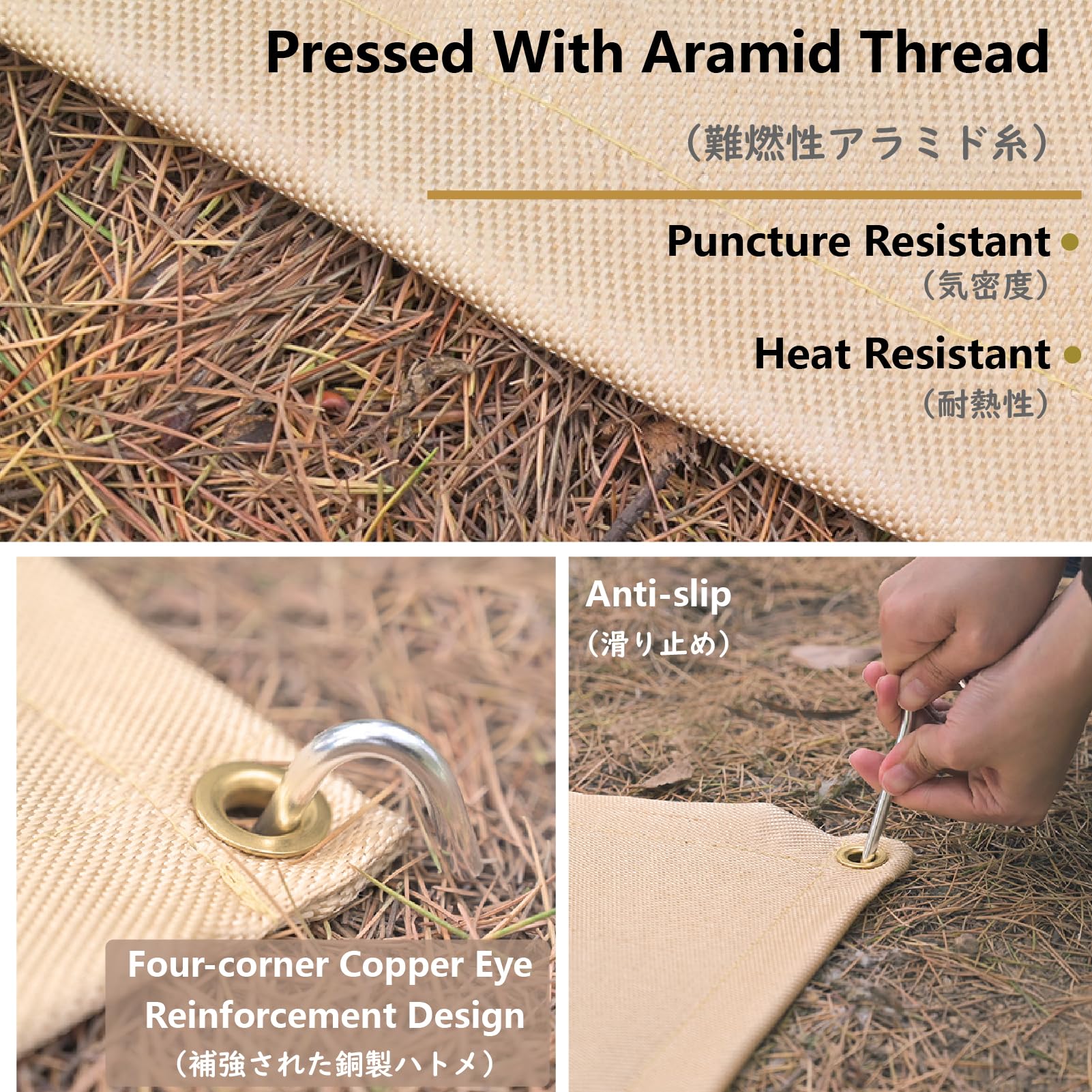 Snapklik.com : Fireproof Mat Fire Pit Ember Mat Fire Blanket Under ...