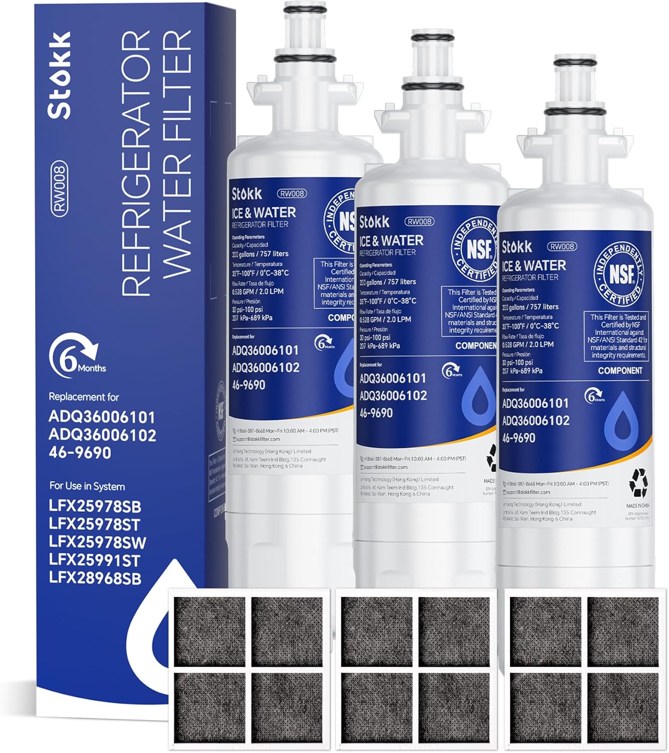 Amazon.com: Stokk ADQ36006101 Water Filter Refrigerator Replacement ...