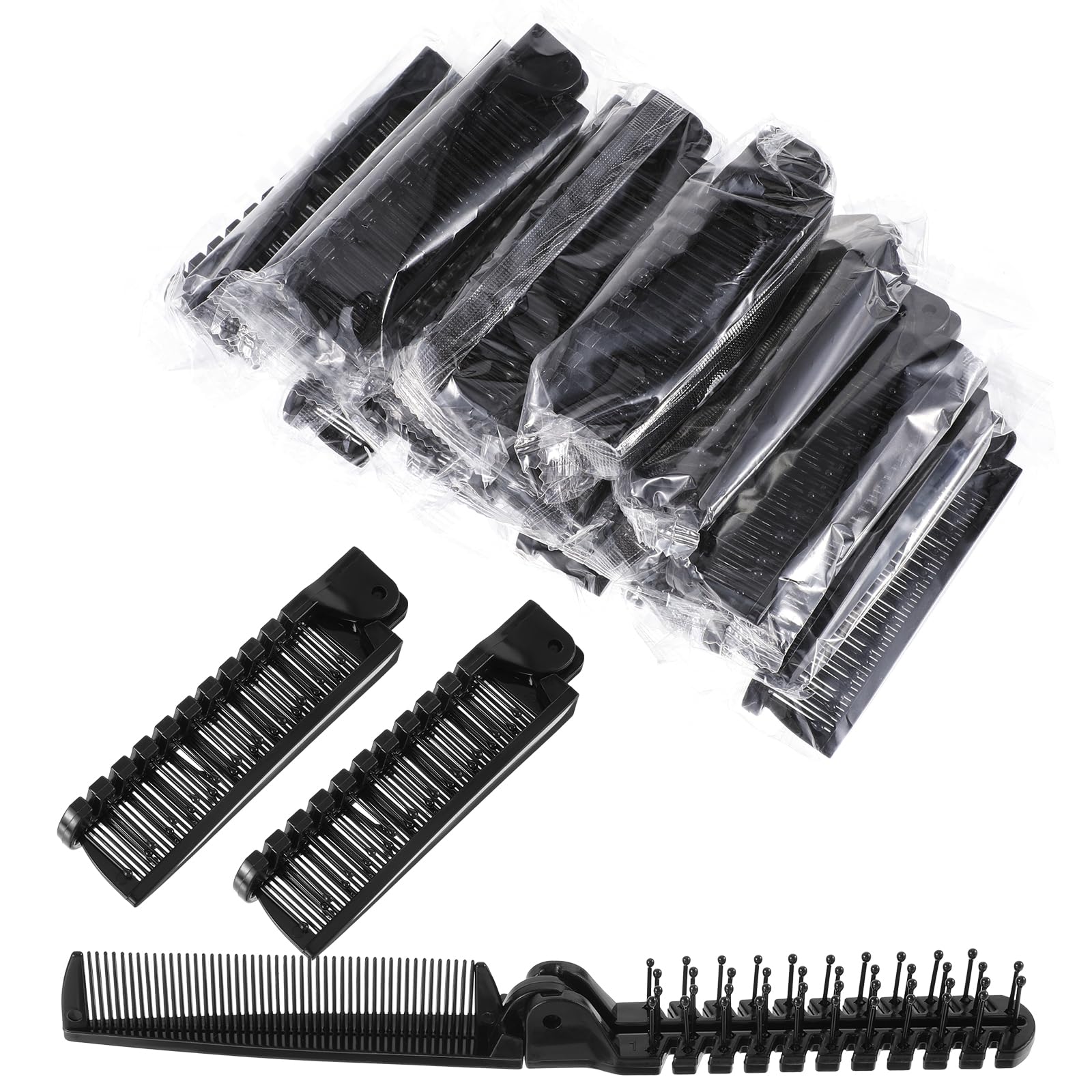 Amazon.com : 50 Pcs Portable Travel Hair Comb Brush Combo Compact ...