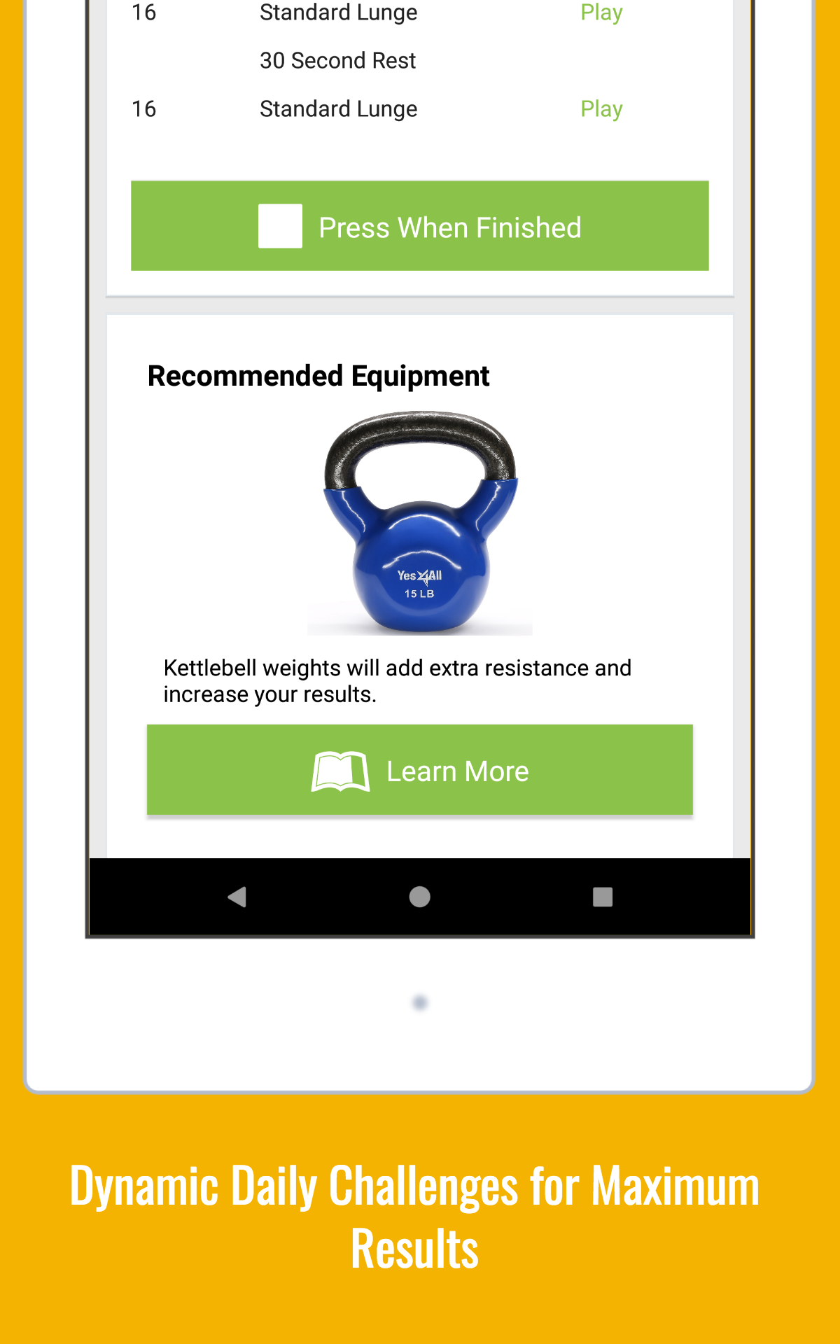 Lunge Challenge - Thighs, Calves, and Butt - App on Amazon Appstore