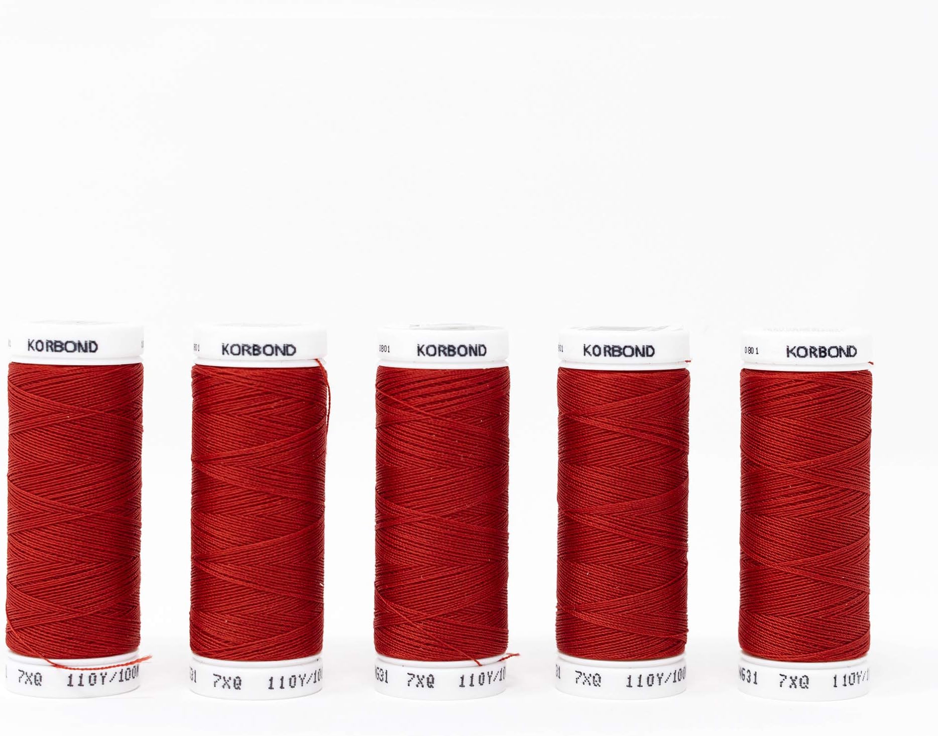 KORBOND White Transparent Thread- 1000m Thread - 5 x 200m Spools ...