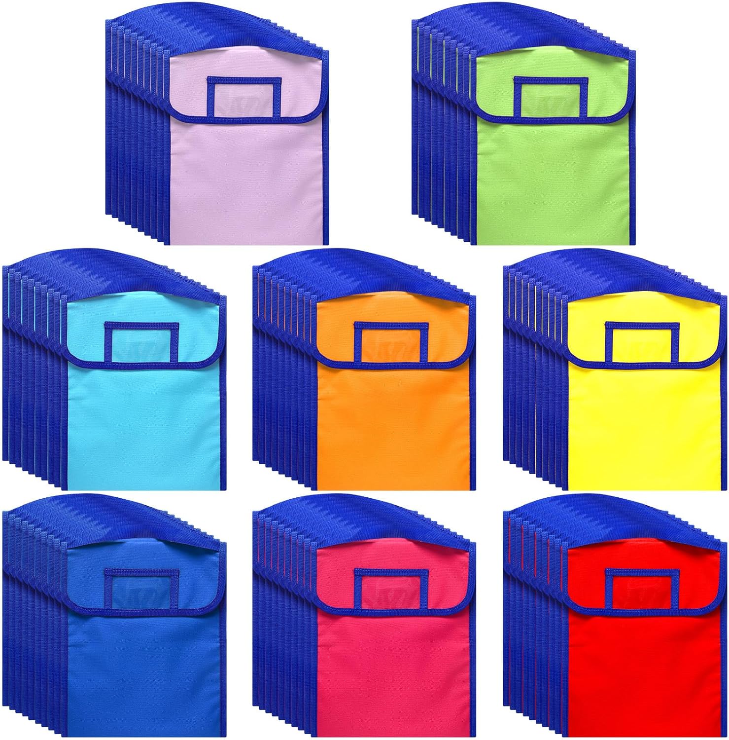 Amazon.com: Sherr 80 Pieces Reading Book Bags for Classroom Colorful ...