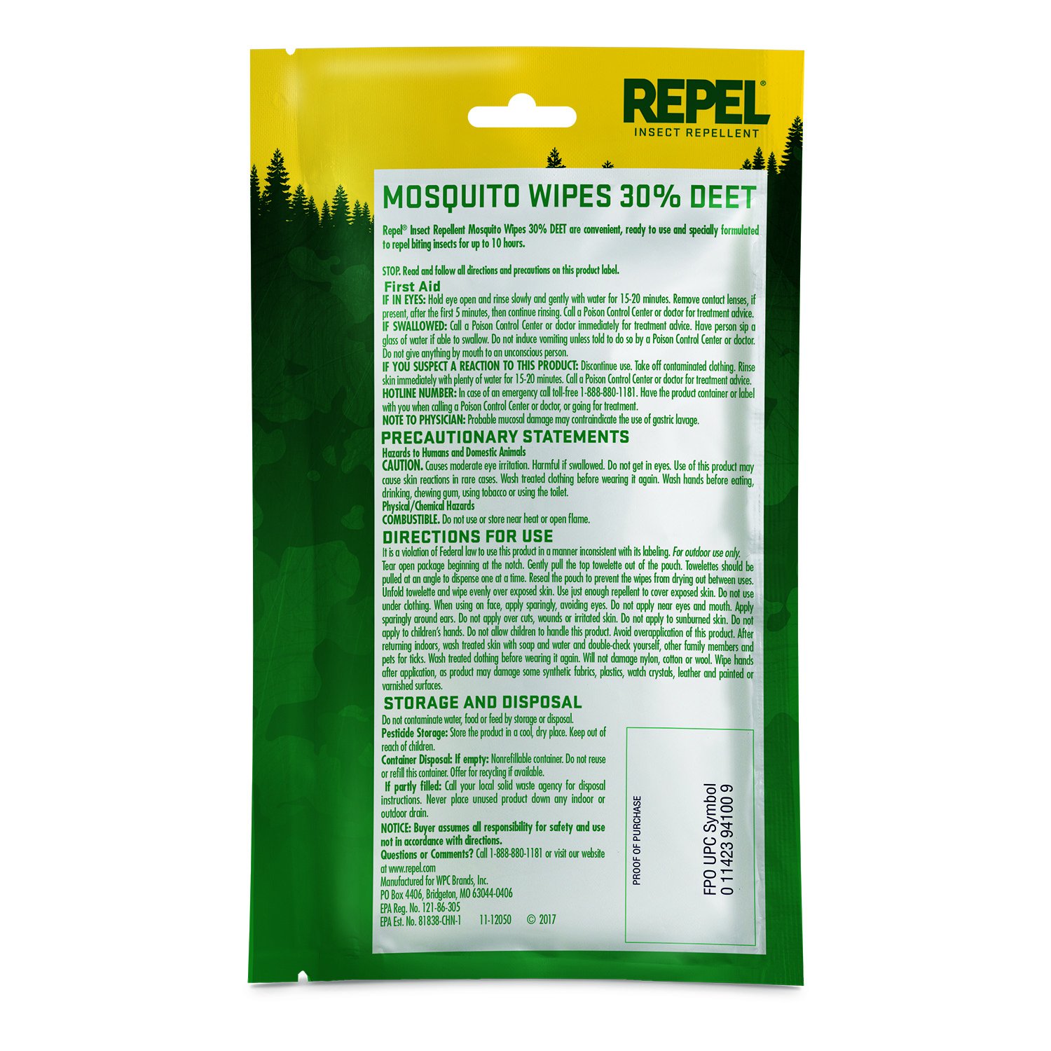 Snapklik.com : Repel 30-Percent Deet Mosquito Repellent Wipes