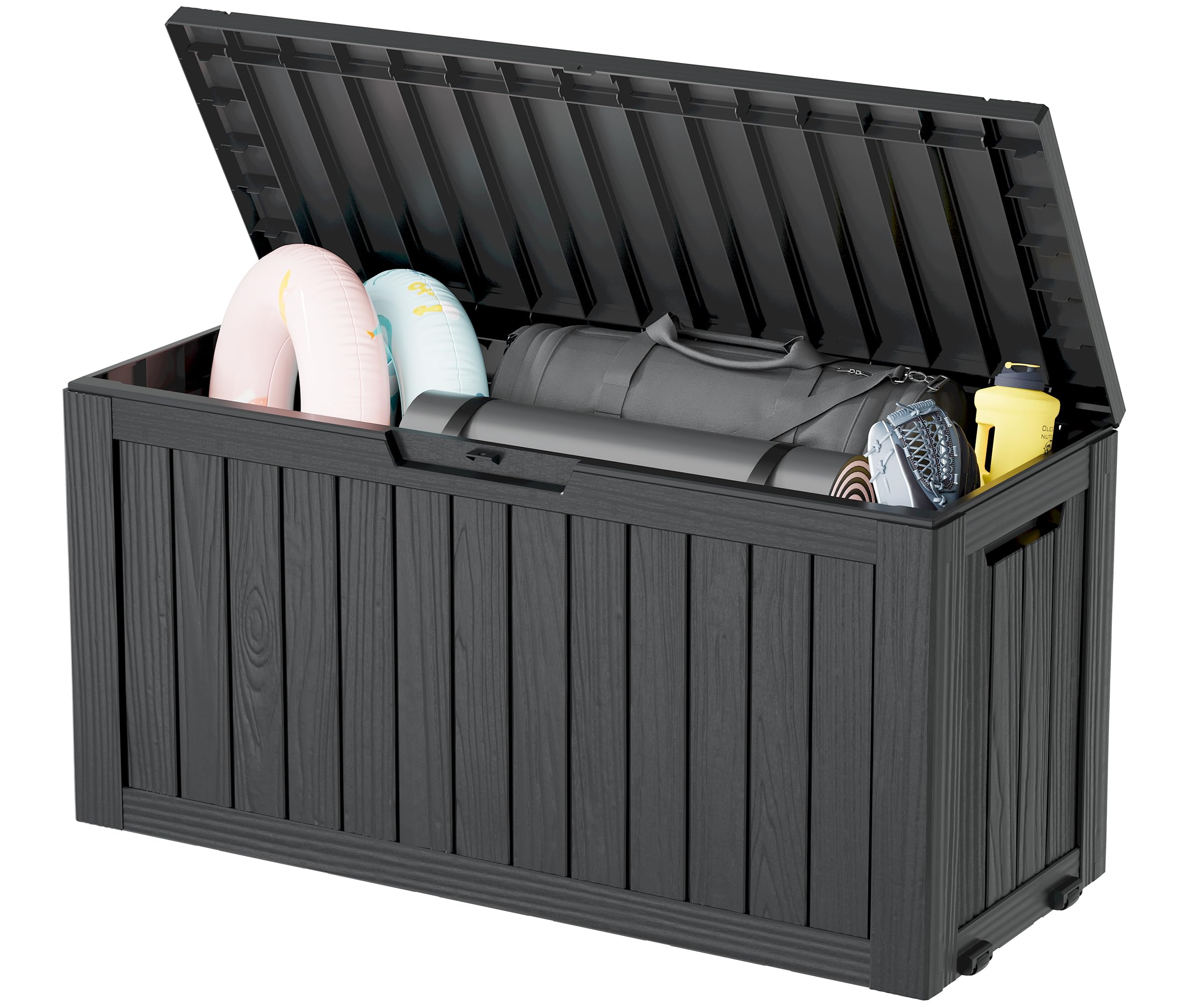 Amazon.com: NUNU LAB 72 Gallon Outdoor Storage Box,Deck Box Resin Large Sturdy, Backyard Outside ...