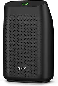 Dehumidifier, hysure Portable and Mini Air Dehumidifier Compact Dehumidifier for Small Rooms ...