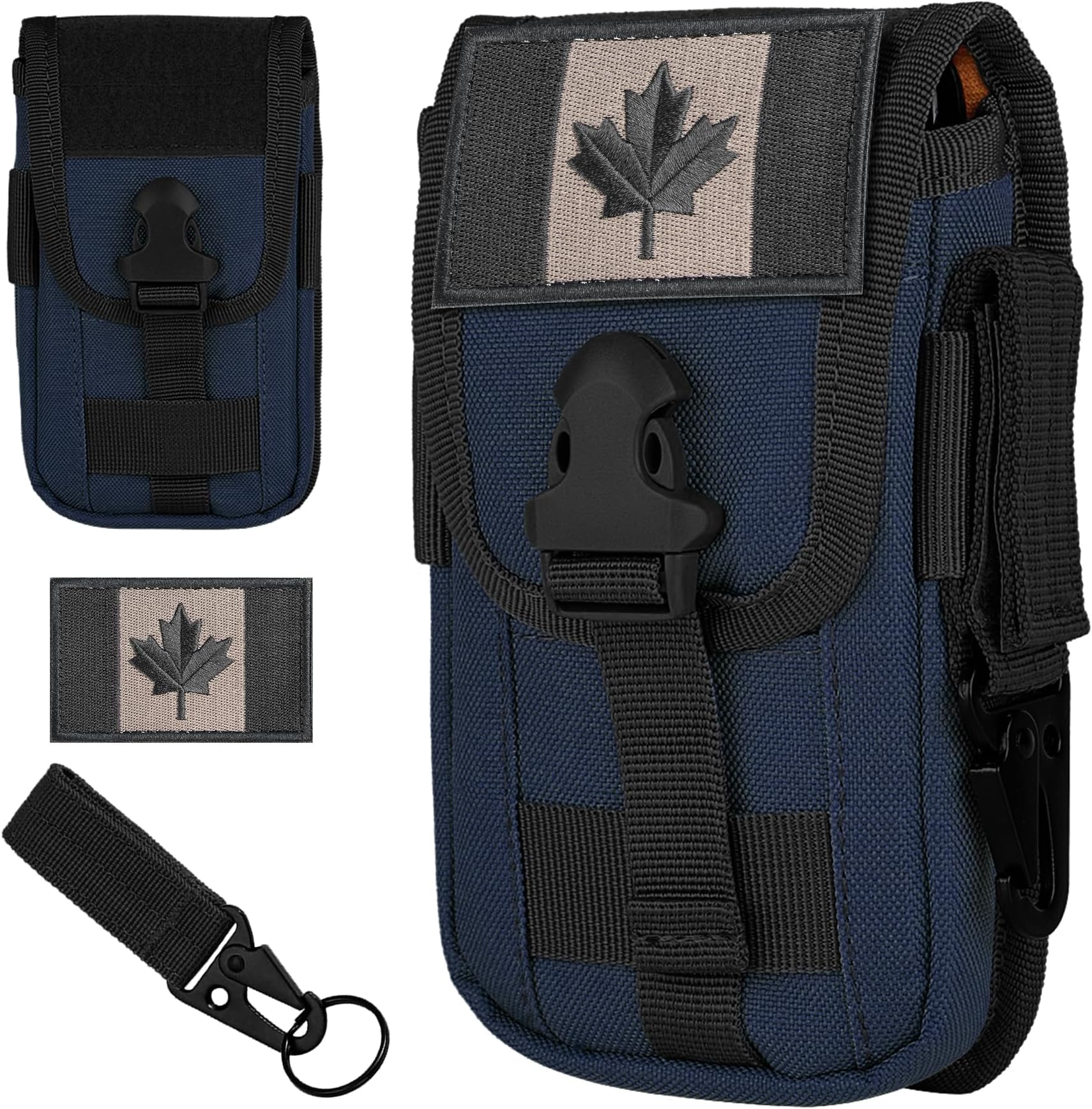 IronSeals Tactical Cell Phone Holster Pouch, Gadget Waist Bag Molle ...