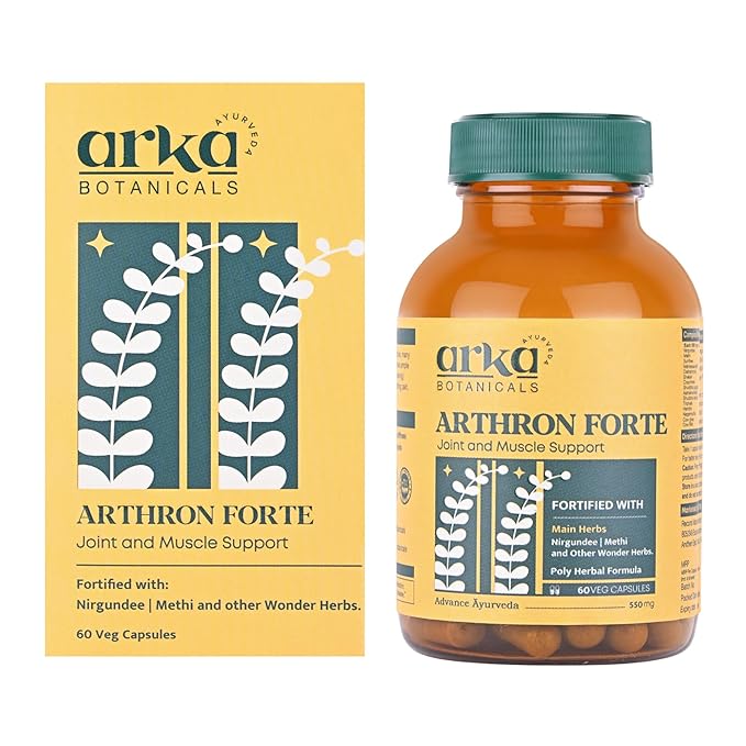 Buy Arka Botanicals Arthron Forte - 60 Veg Capsules | Joint & Muscle ...